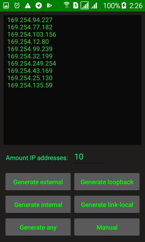 Ip Addresses Generator Apk For Android Download