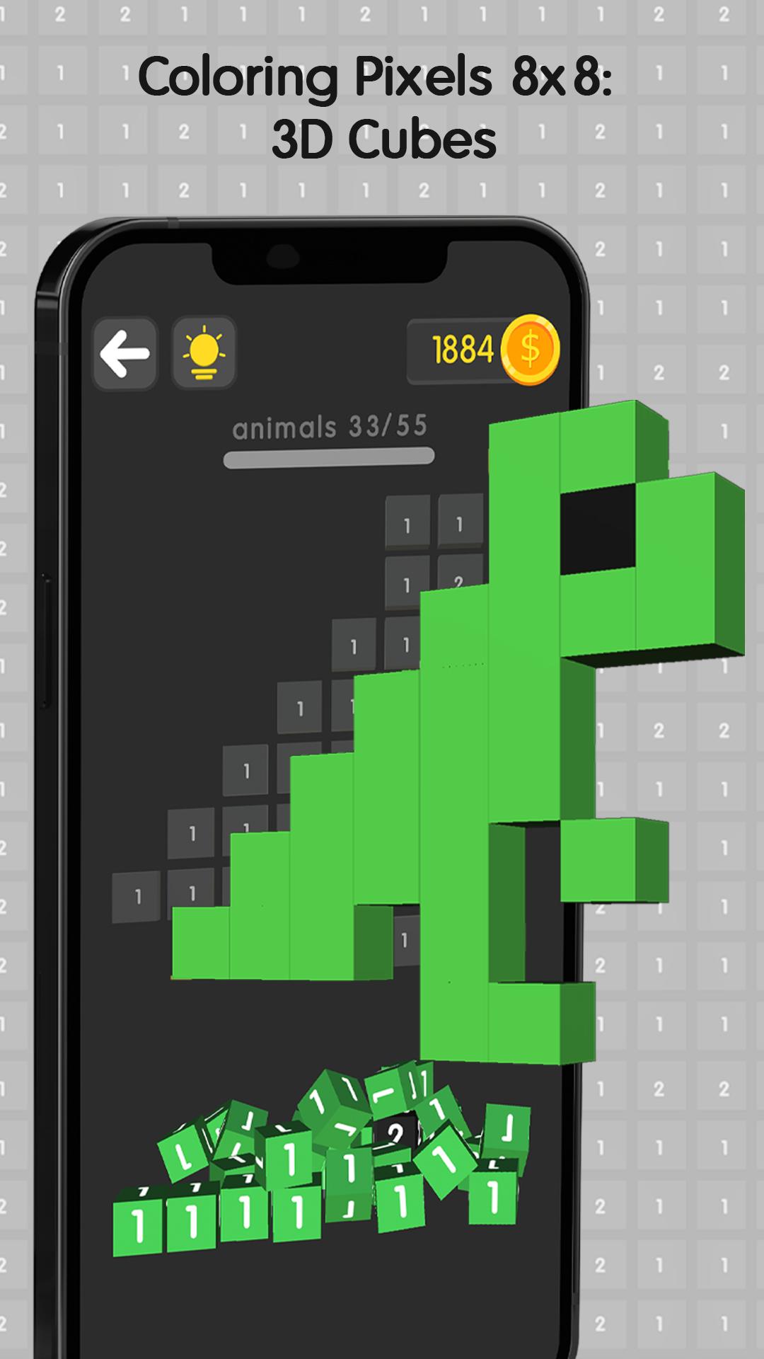 Coloring Pixels 8x8 3d Cubes Apk For Android Download