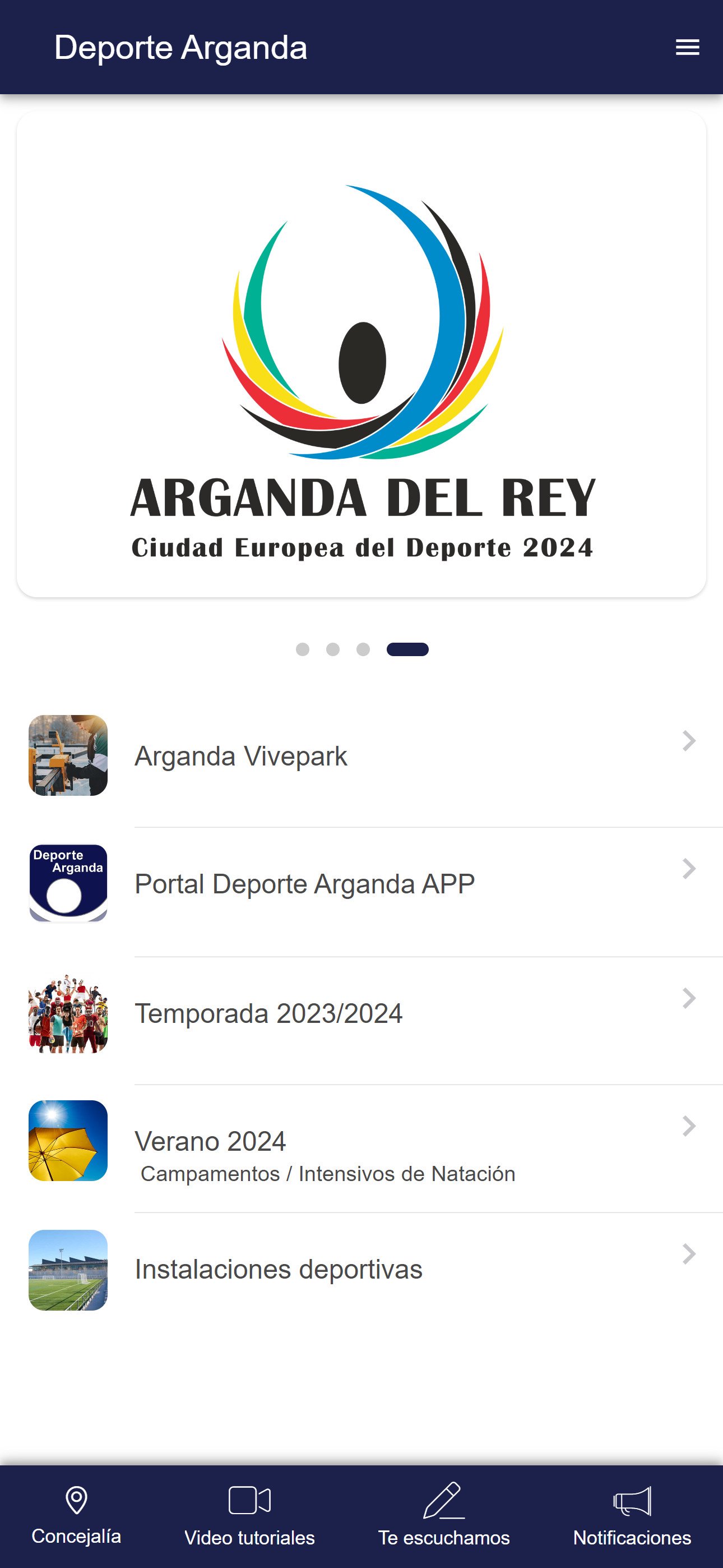 Descargar Deporte Arganda APK Última Versión 1.27 para Android