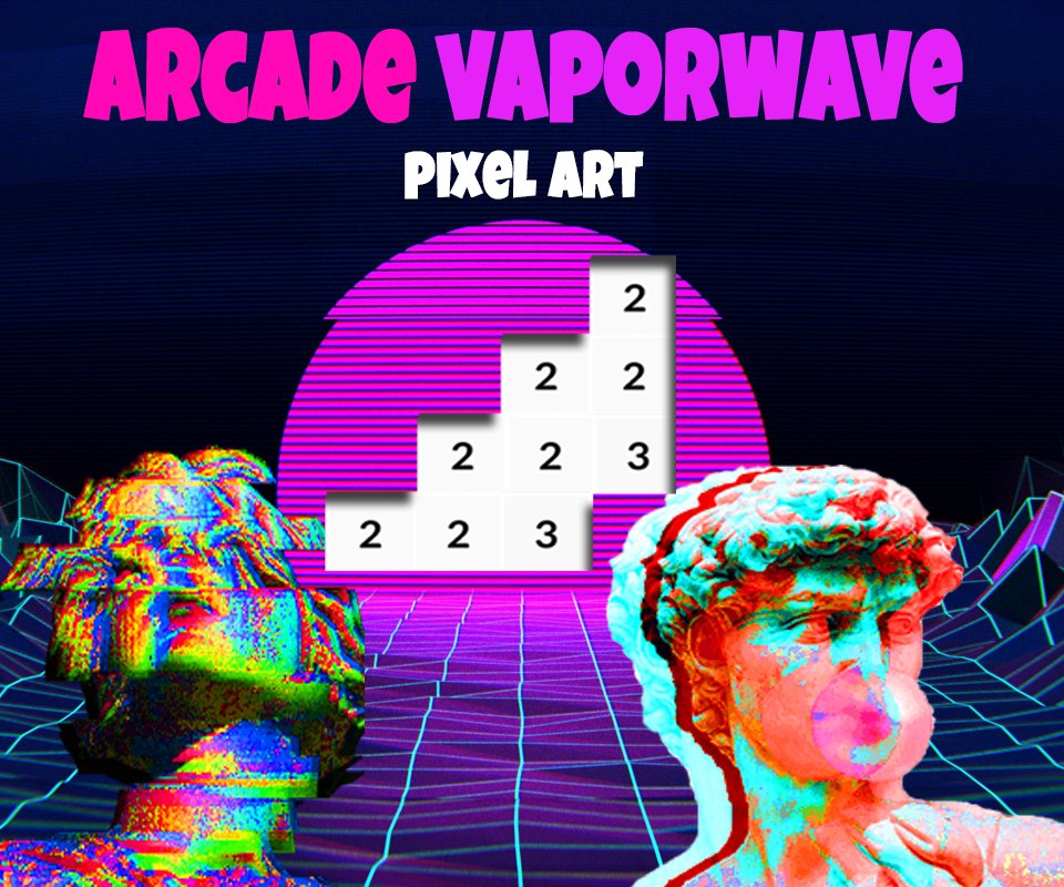 ดาวน์โหลด ARCADE Coloring Book Vaporwave Pixel Art APK สำหรับ Android