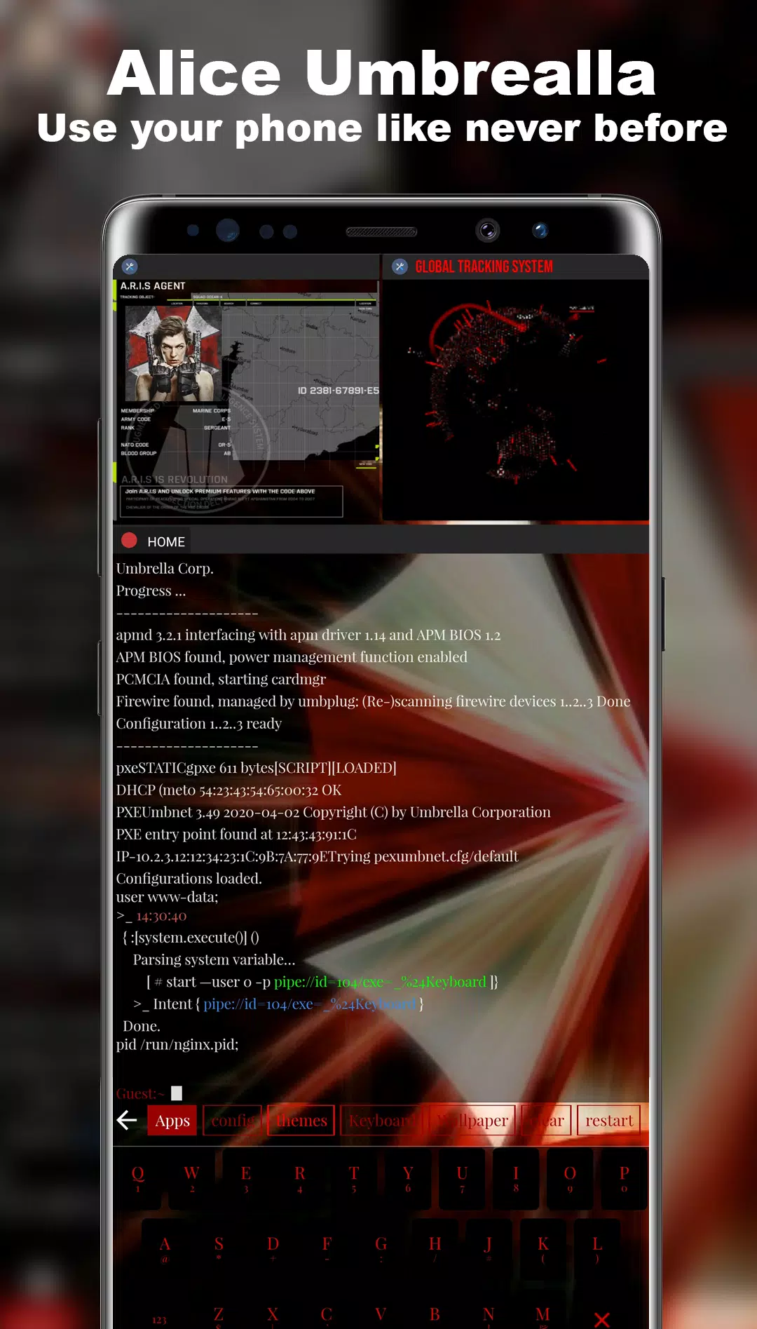 Umbrella Corporation Theme For Android