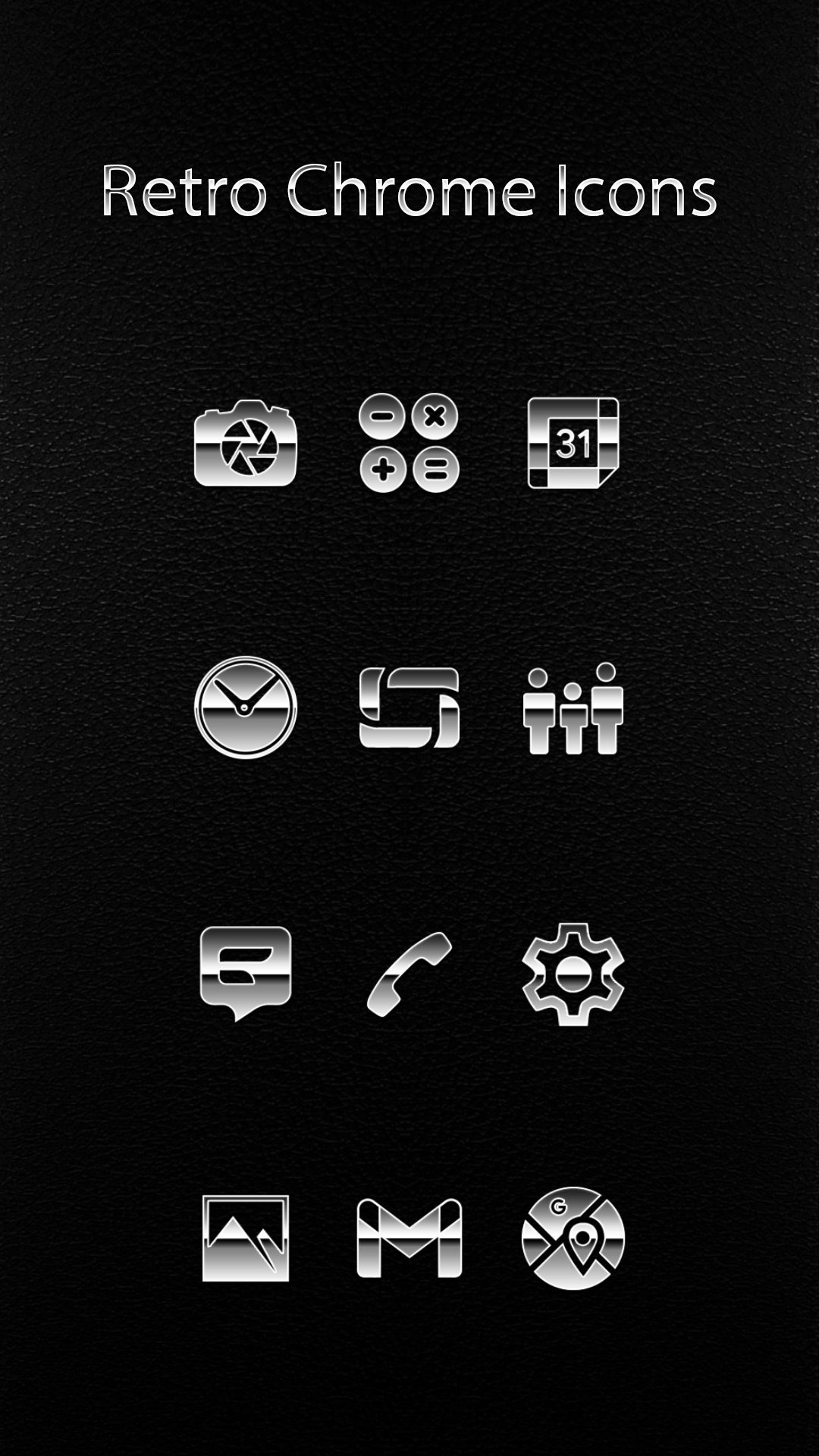 Retro Chrome V3 - Frameless Icons Latest Version 2.1.2 for Android