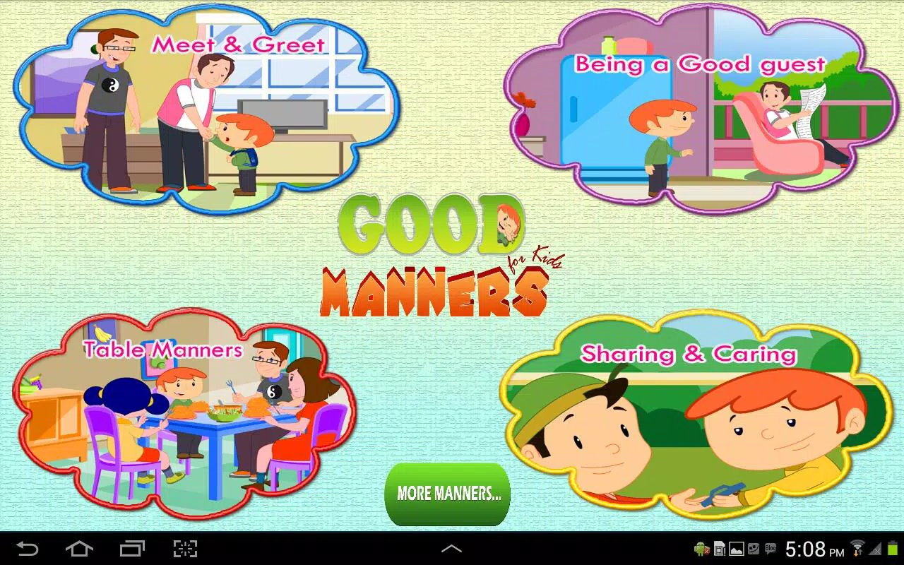 Good Manners And Right Conduct Clipart