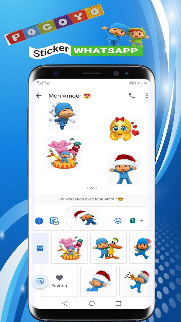 Pocoyo Stickers Apk للاندرويد تنزيل