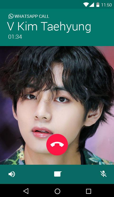 Tải Xuống Apk Bts V Kim Taehyung Fake Call Video Prank Cho Android