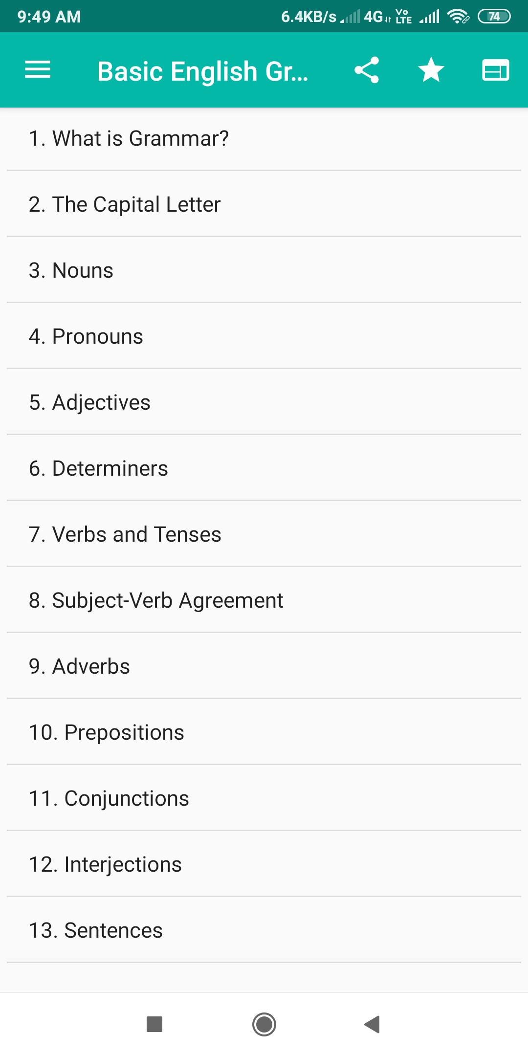 Basic English Grammar : BOOK 1 APK للاندرويد تنزيل Basic English Grammar : BOOK 1 APK للاندرويد تنزيل