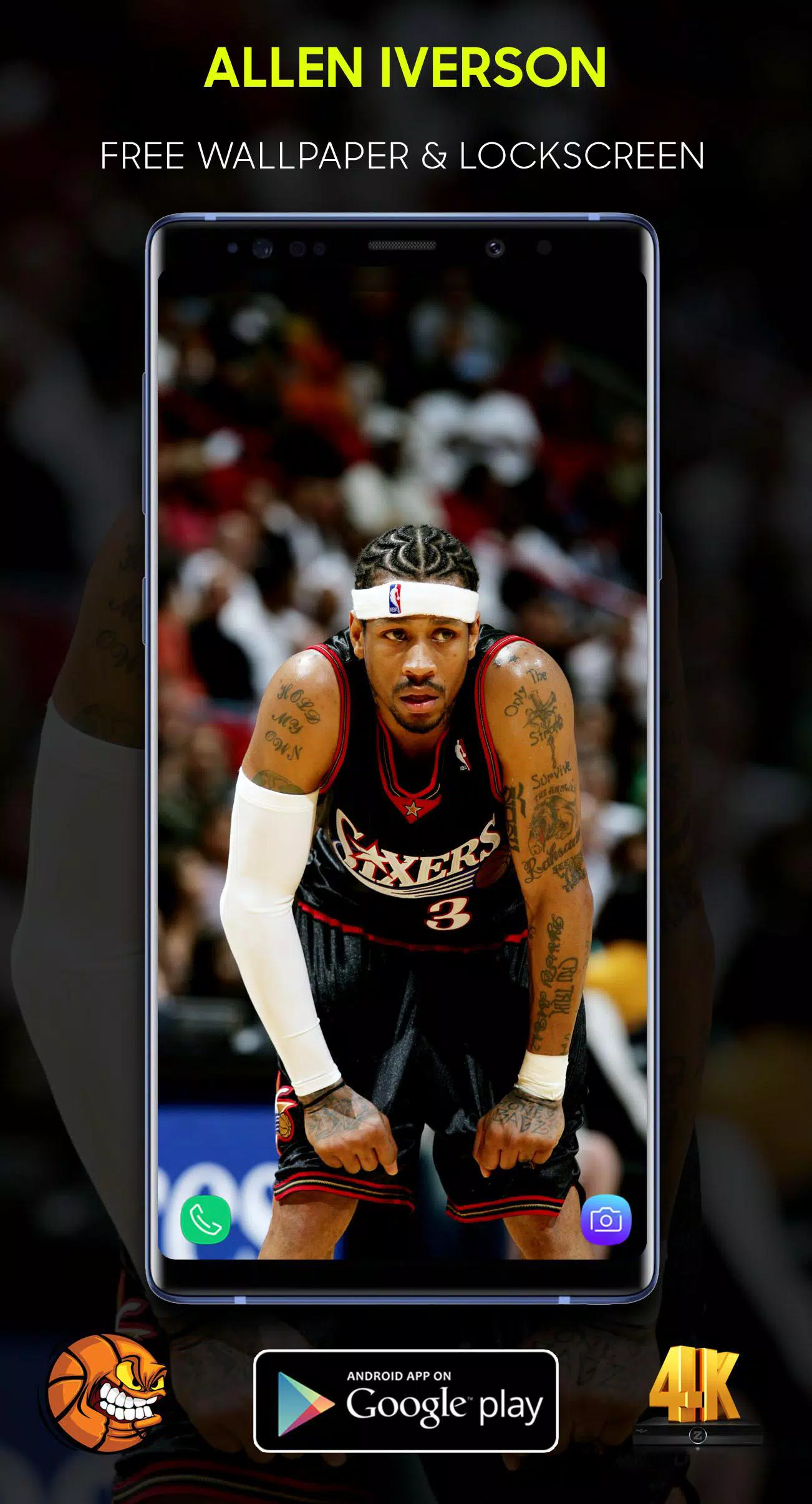 Allen Iverson Iphone Wallpaper