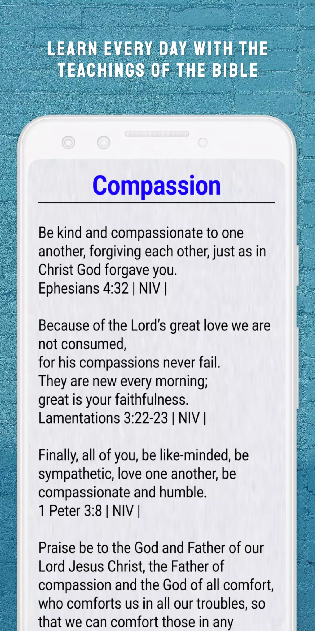Niv Bible Verses By Subject