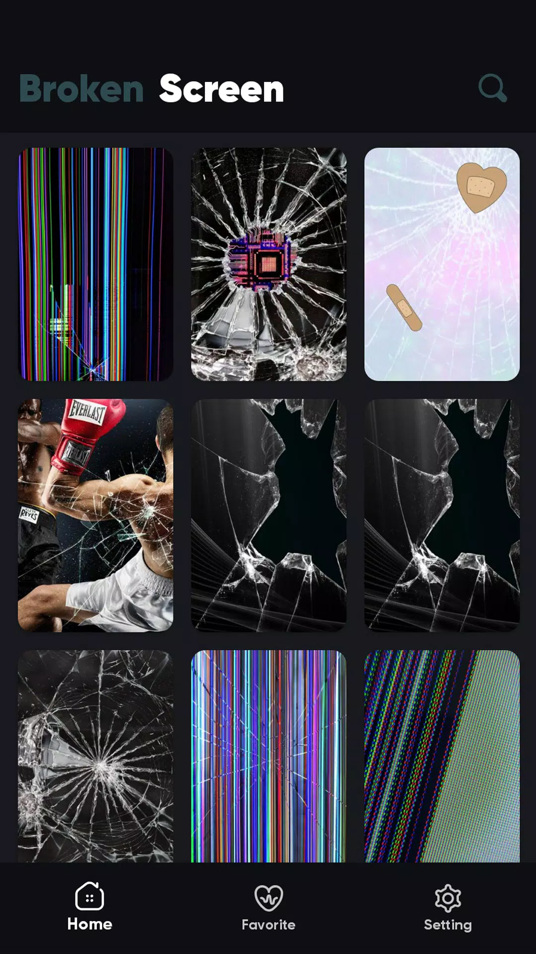 Fake Shattered Screen