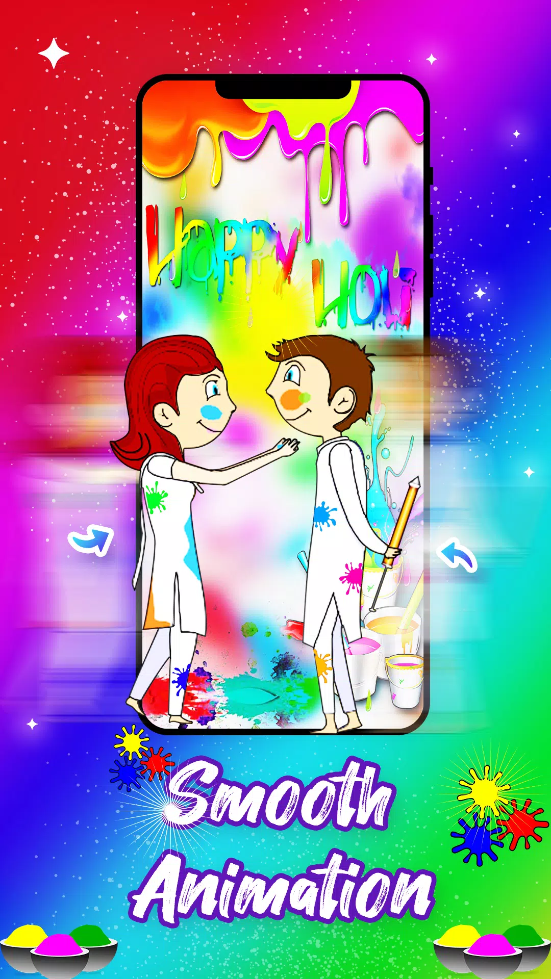Animated Holi Wallpaper