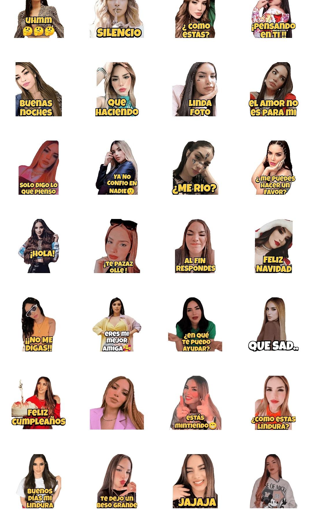 Kimberly Loaiza Stickers Para Apk Für Android Herunterladen