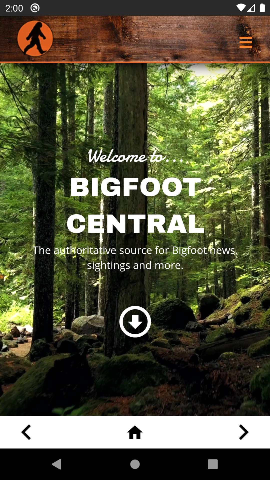 Bigfoot Central APK للاندرويد تنزيل