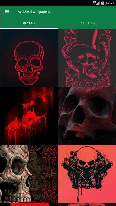 Red And Black Skull Wallpaper