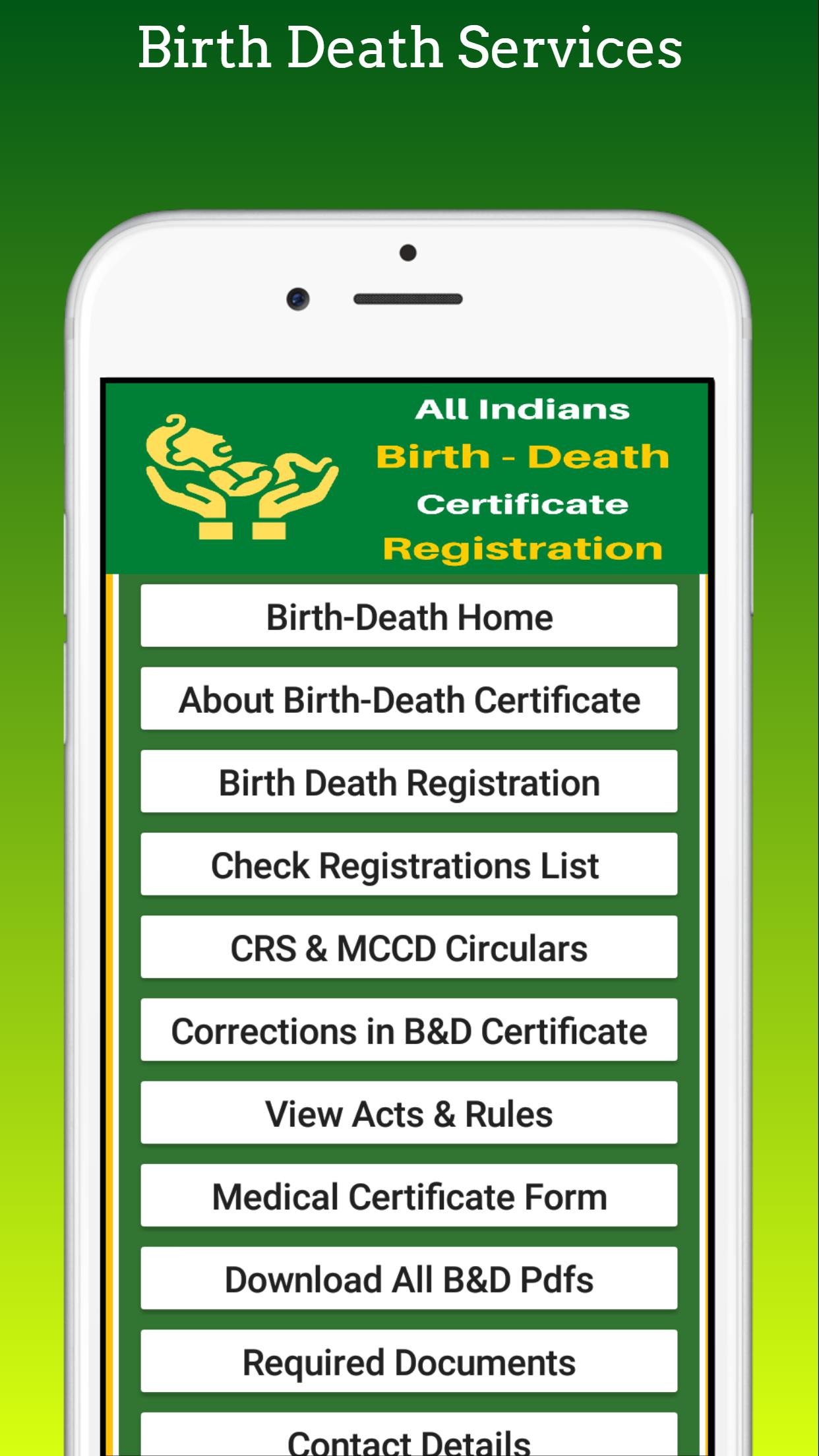 Android용 Birth-Death Certificate Apply APK 다운로드 Android용 Birth-Death Certificate Apply APK 다운로드