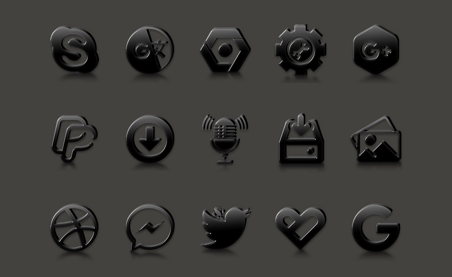 Black Shadow - Icon Pack La Última Versión 1.4 para Android