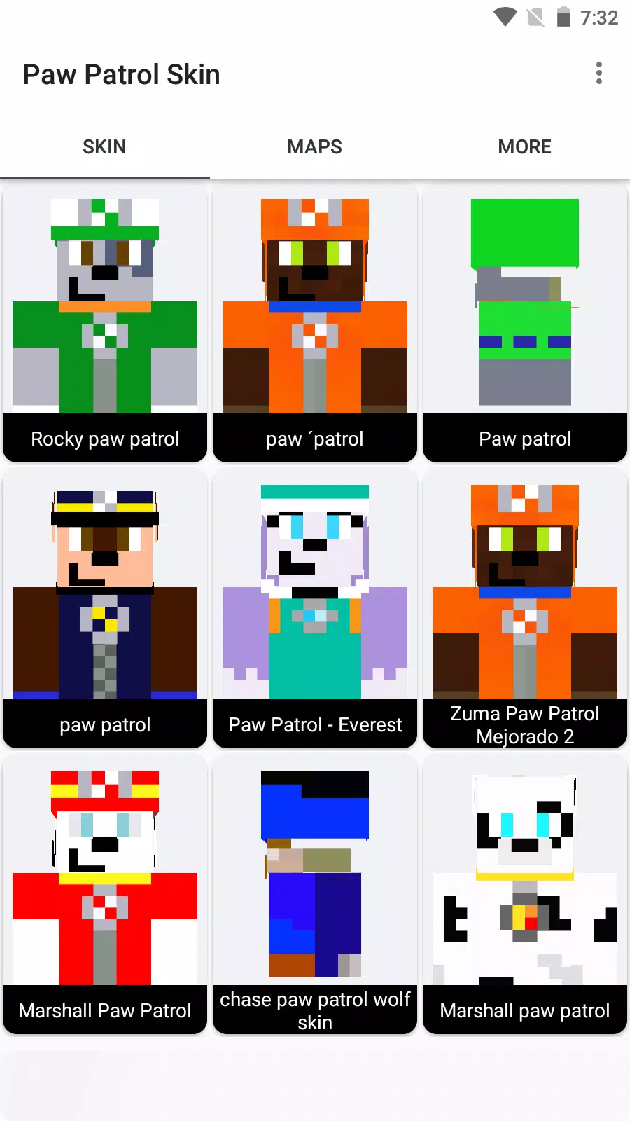 Paw Patrol Minecraft Skin