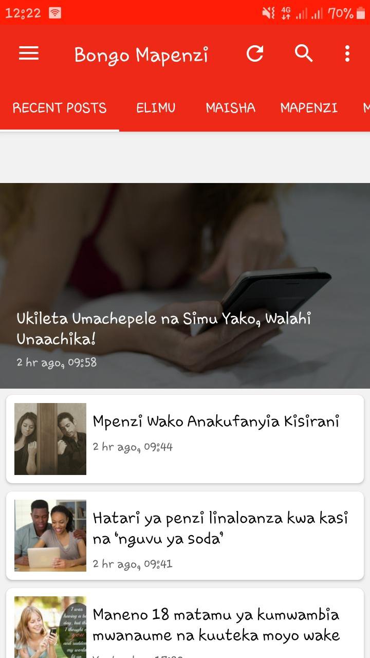 Bongo Mapenzi APK للاندرويد تنزيل