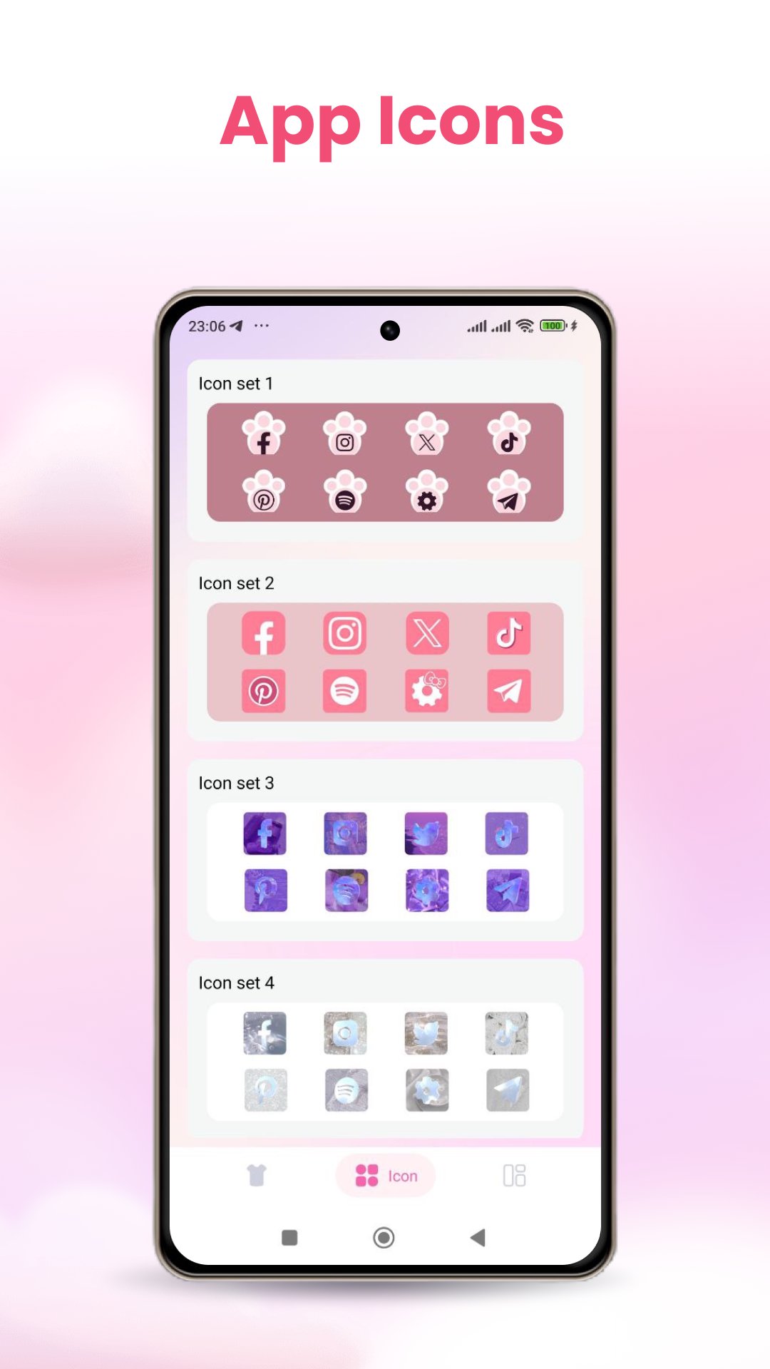 Download do APK de Themes - Cute Icons & Widgets para Android