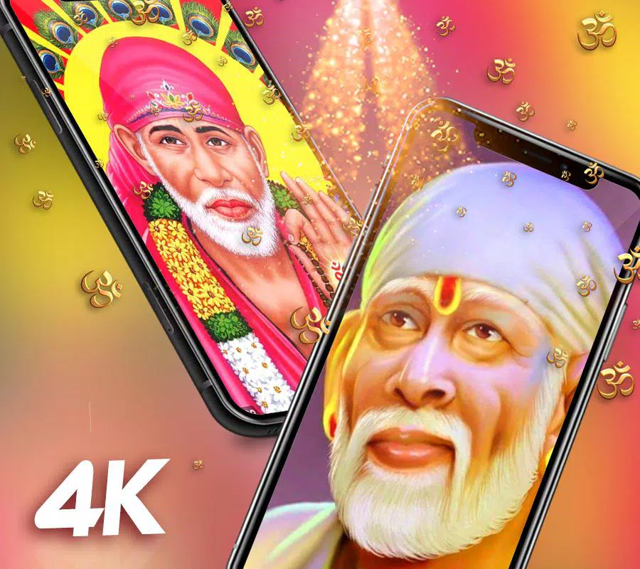 Animated Sai Baba Mobile Wallpaper