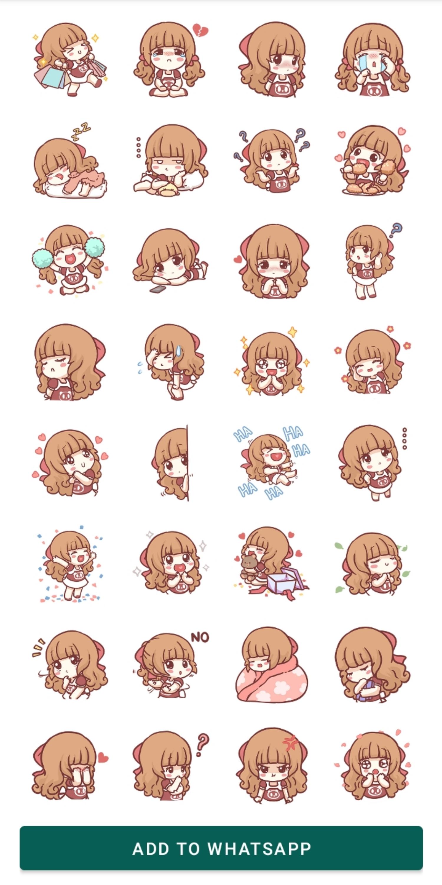 Emoji Cute Girls Stickers 安卓apk下載 最新版本