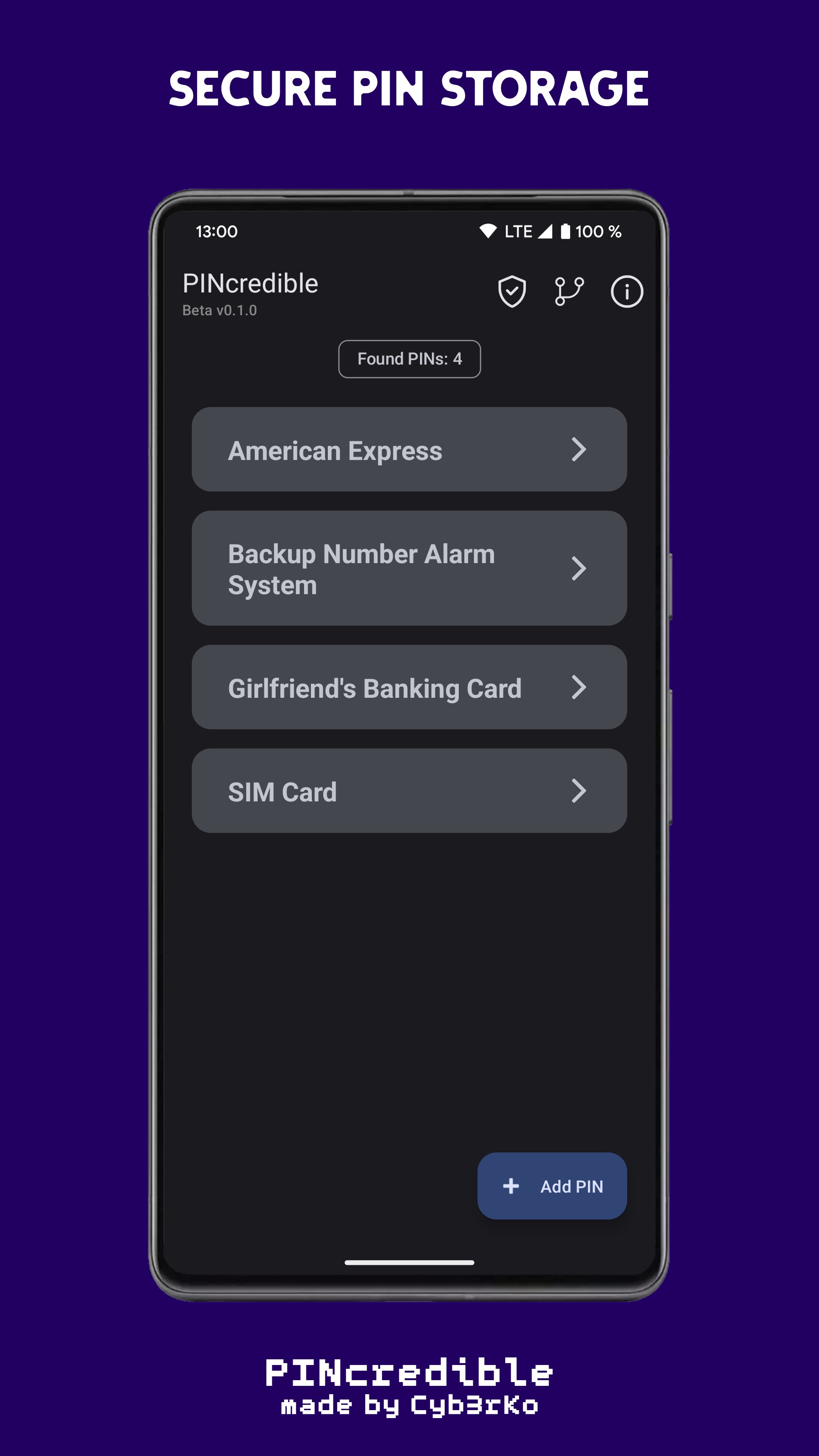 PINcredible - Secure PIN Vault APK for Android Download