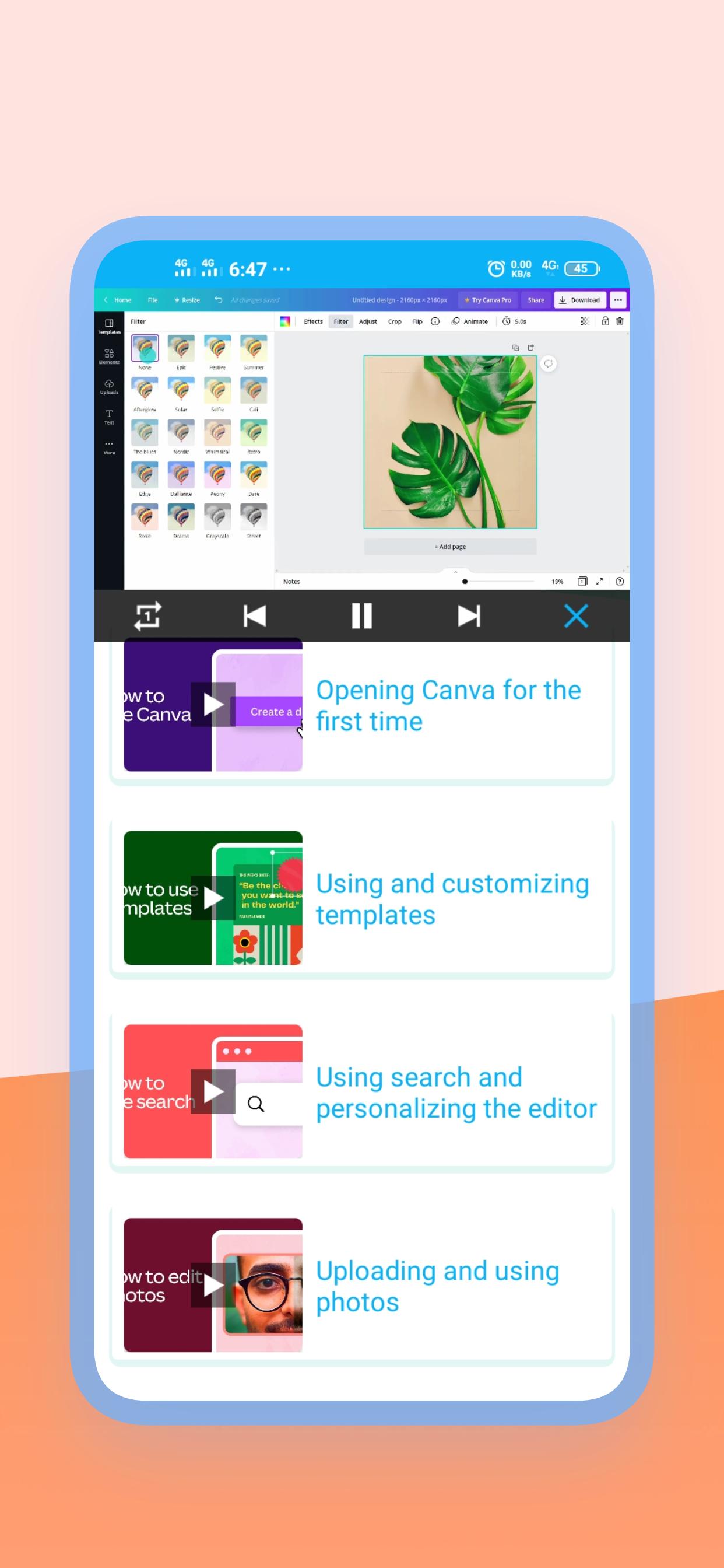 Canva Tutorial- Learning canva APK untuk Unduhan Android Canva Tutorial- Learning canva APK untuk Unduhan Android