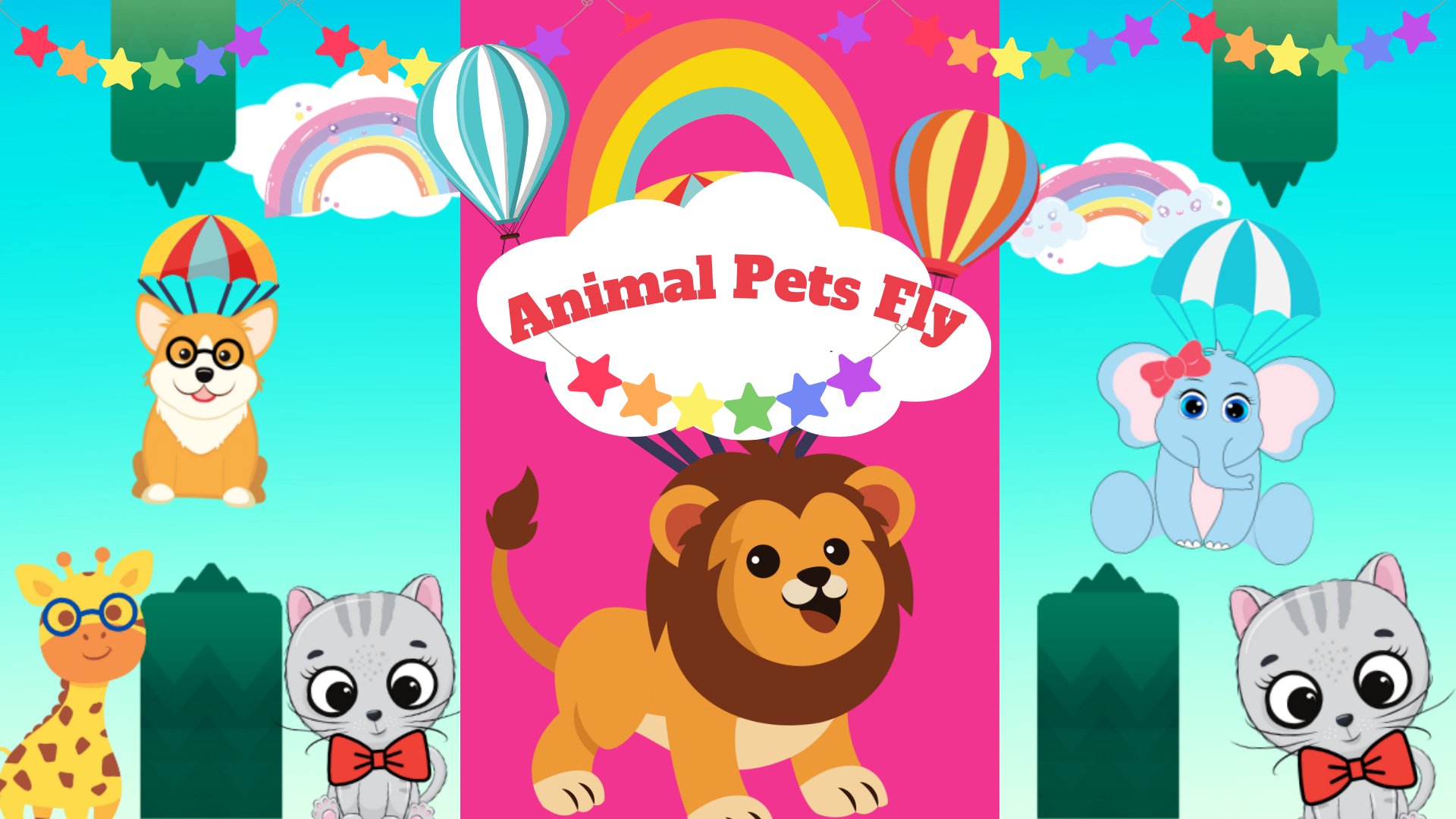 Última Versão de Animal Pets Fly Dogs cats Kids 2.1 para Android