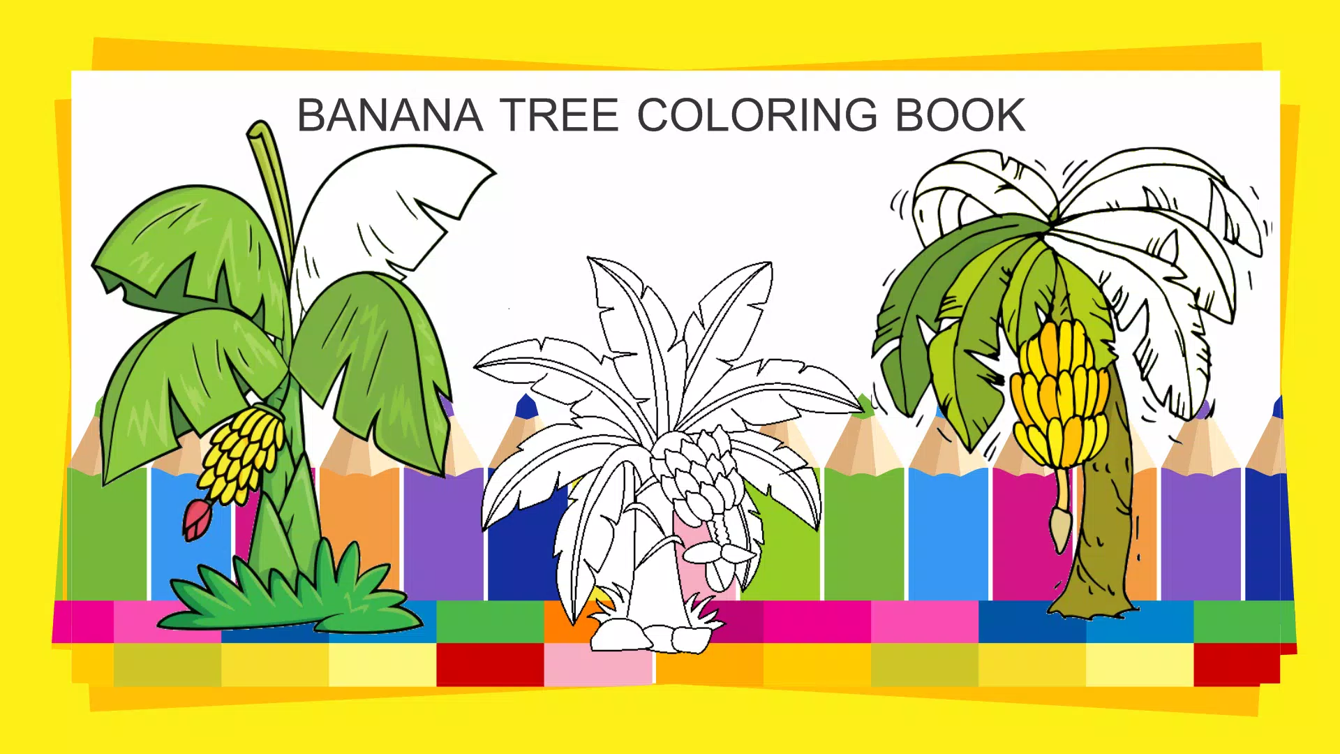 Banana Tree Coloring Page