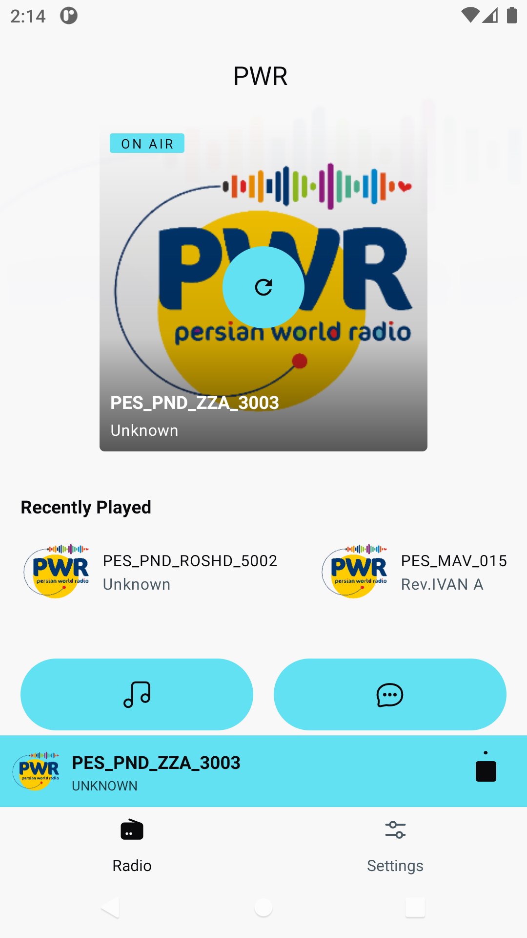 رادیو فارسی جهانی پارس (PWR) APK for Android Download