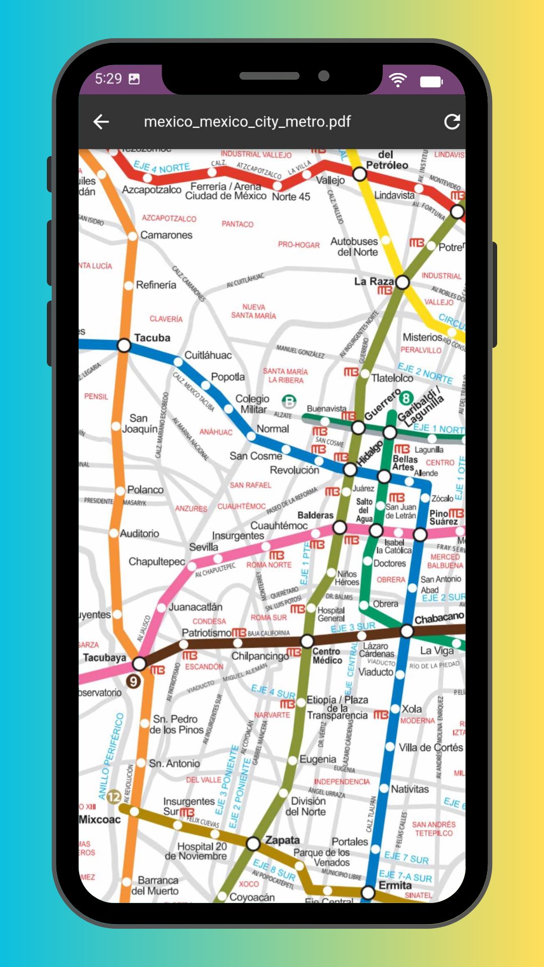 Descargar Metro de la Ciudad de México APK Última Versión 3 para Android