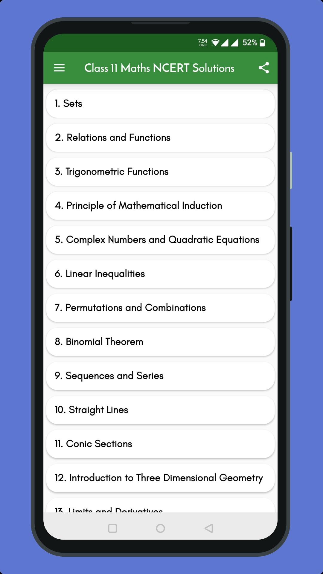 Class 11 Maths NCERT Solutions APK Download for Android - Latest Version Class 11 Maths NCERT Solutions APK Download for Android - Latest Version