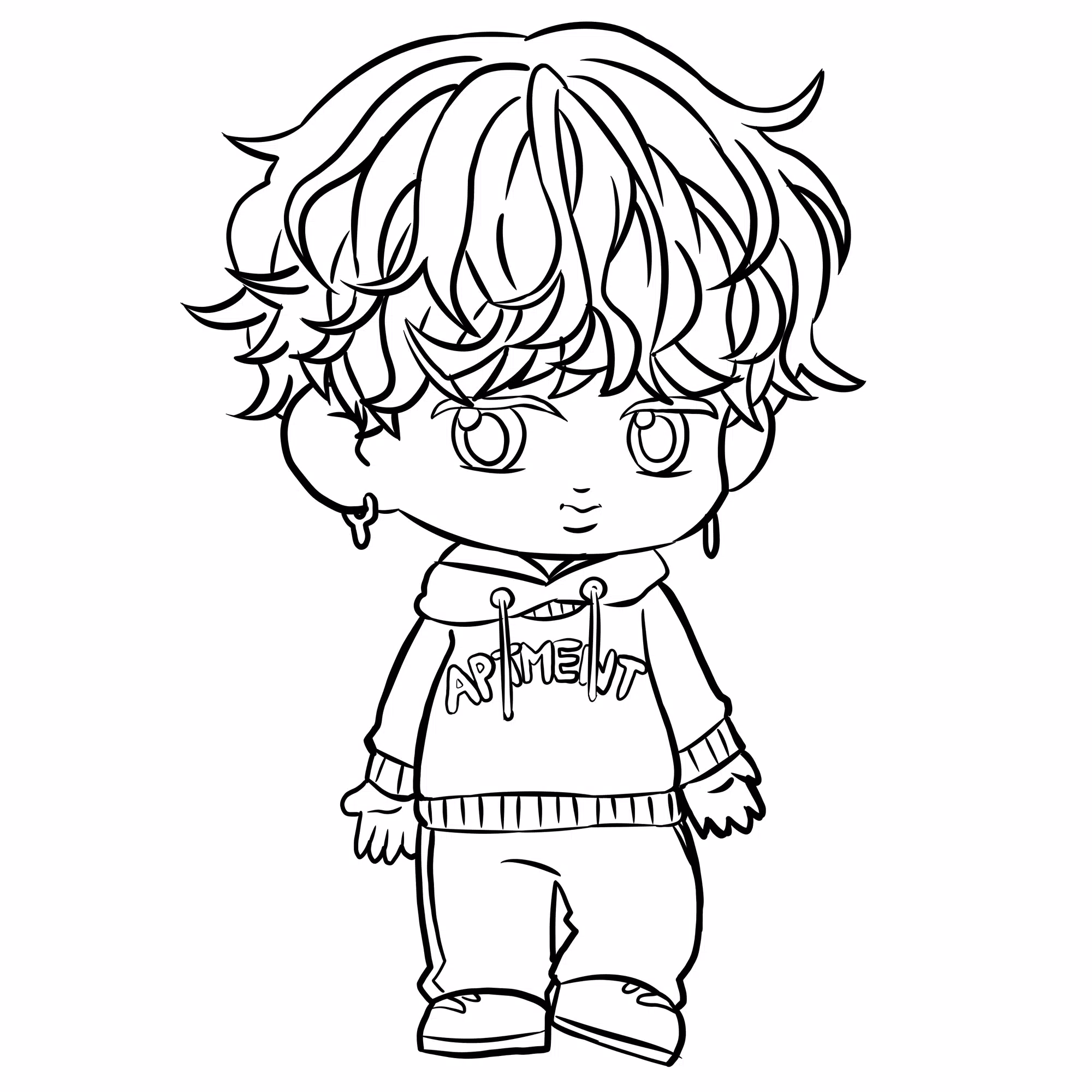 Chibi Boy Coloring Pages