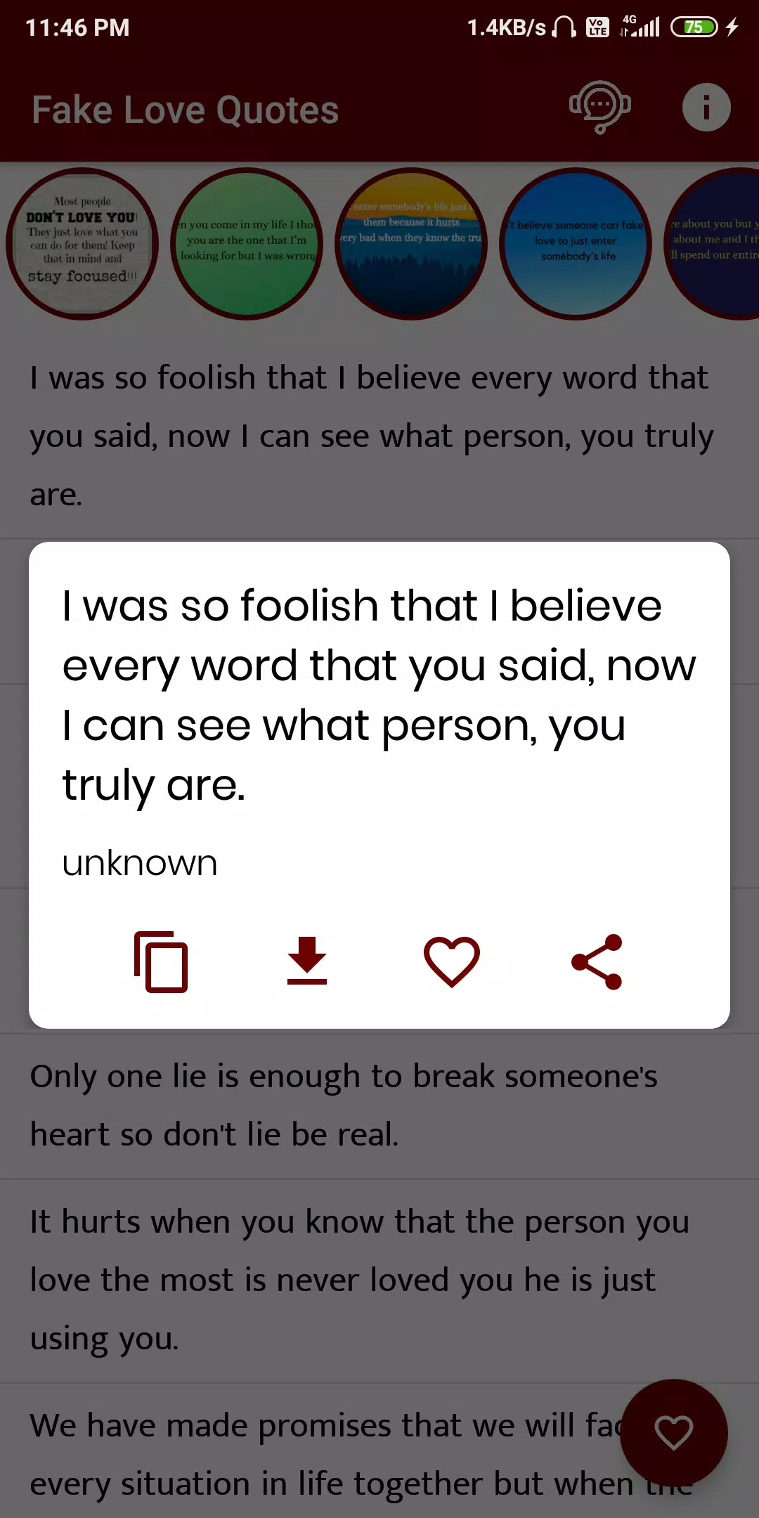 Fake Love Quotes For Him