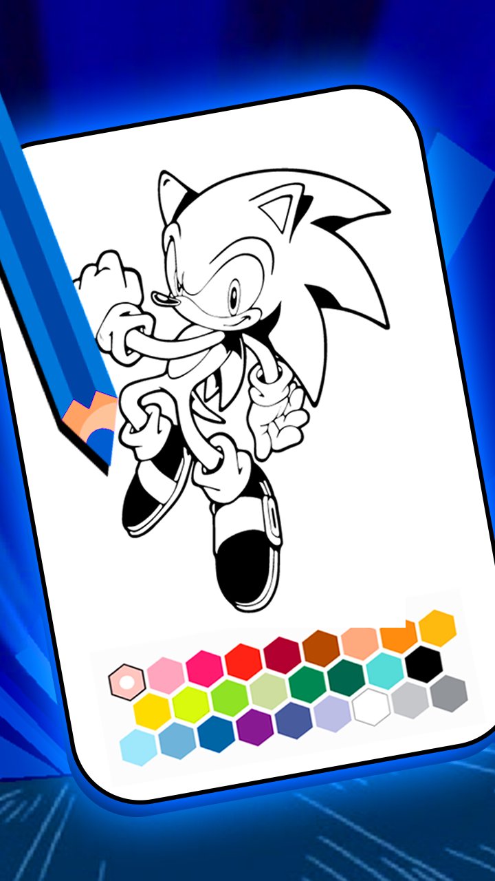 Soni coloring blue hedgehogs APK for Android Download