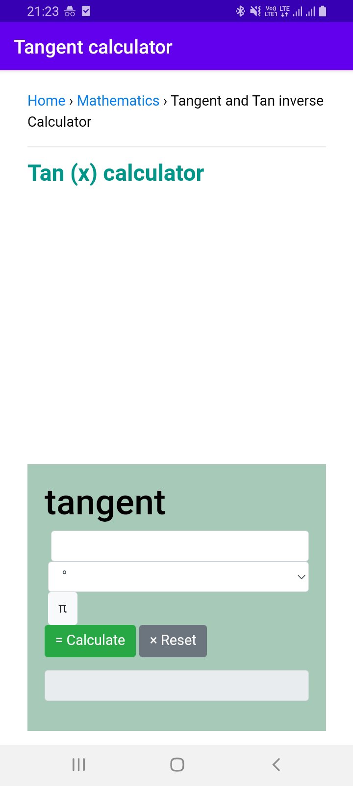 Tangent calculator APK for Android Download