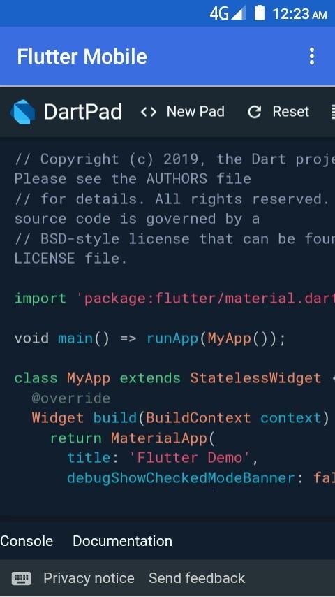Mobile Flutter Dartpad Apk Für Android Herunterladen