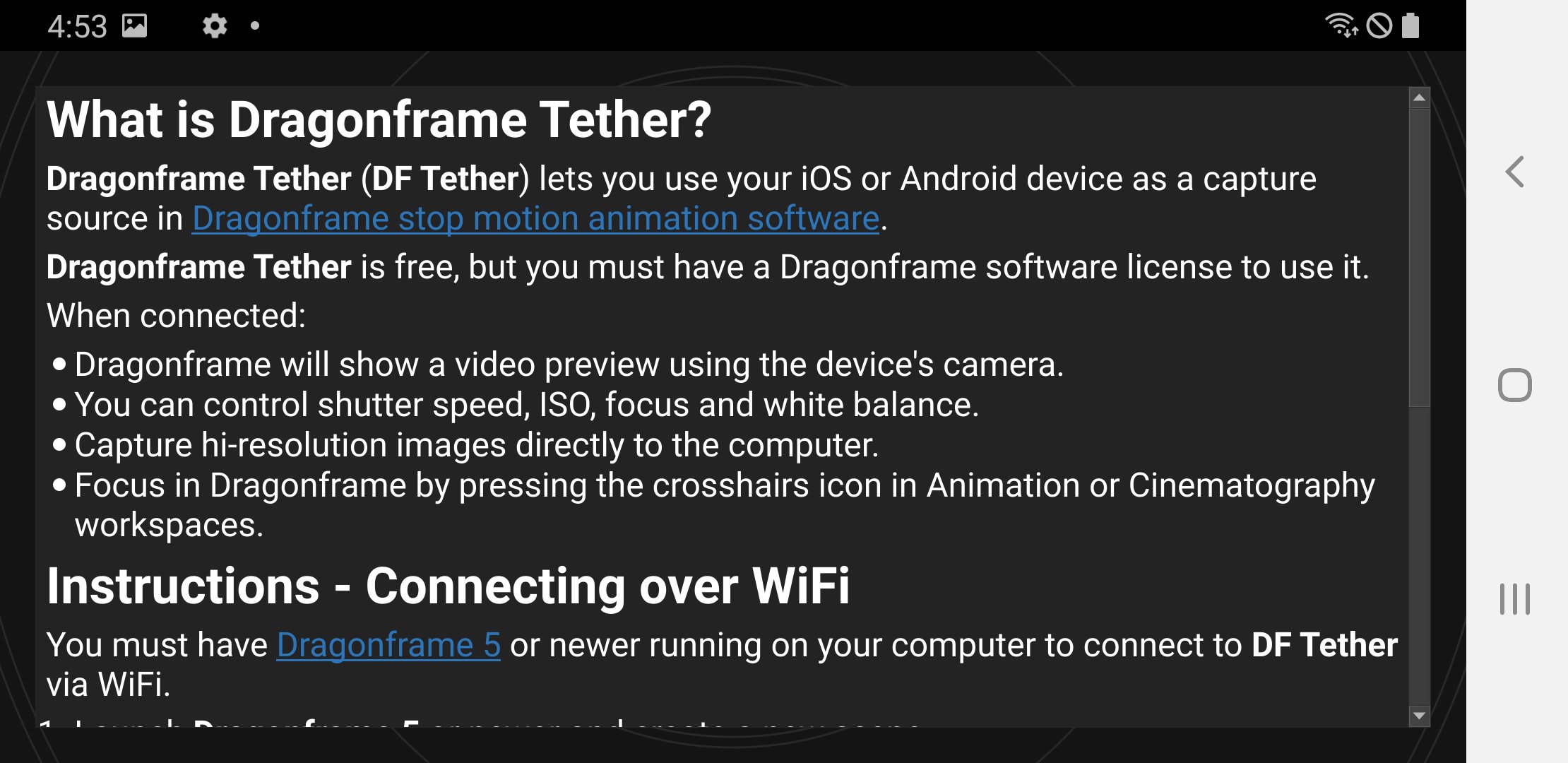 Dragonframe Tether APK for Android Download