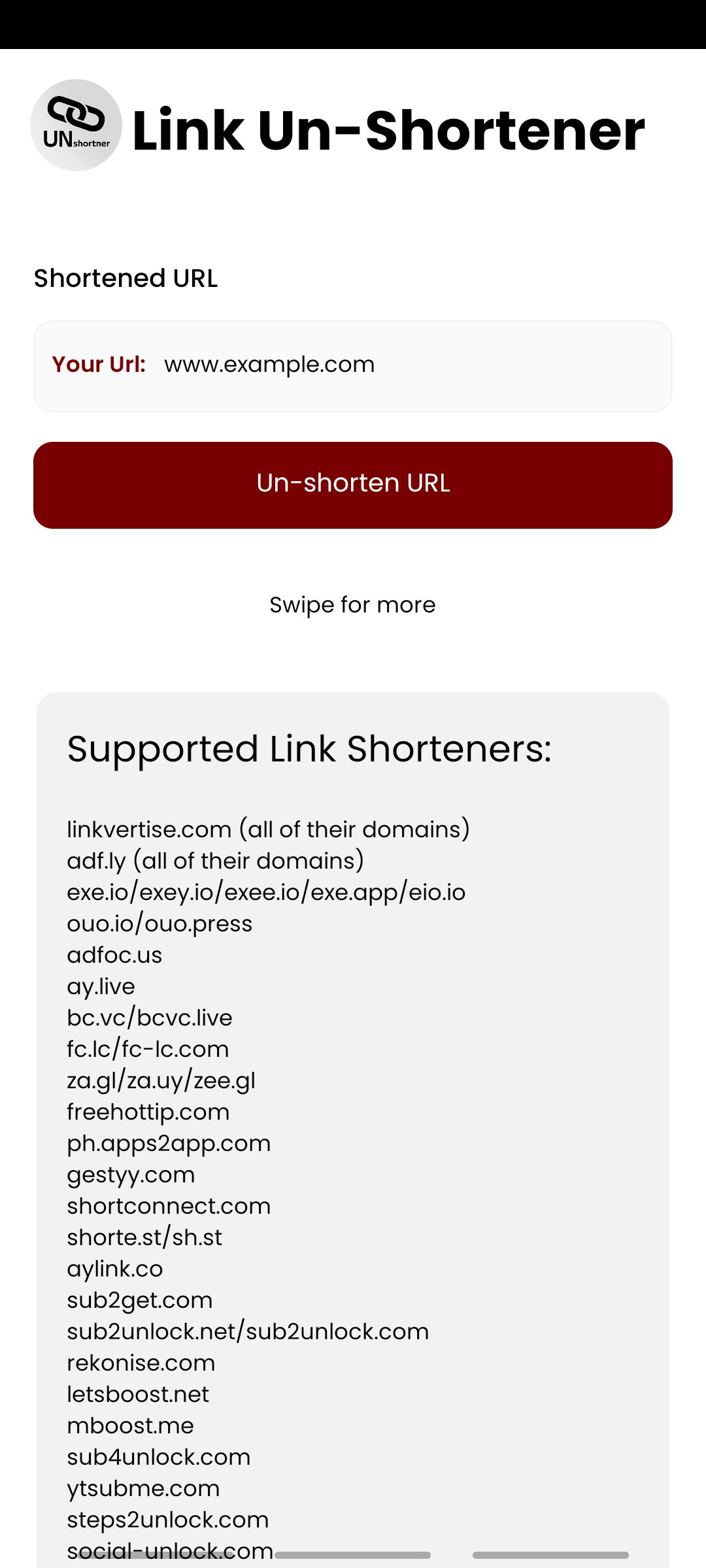 Link Un-shortener APK for Android Download