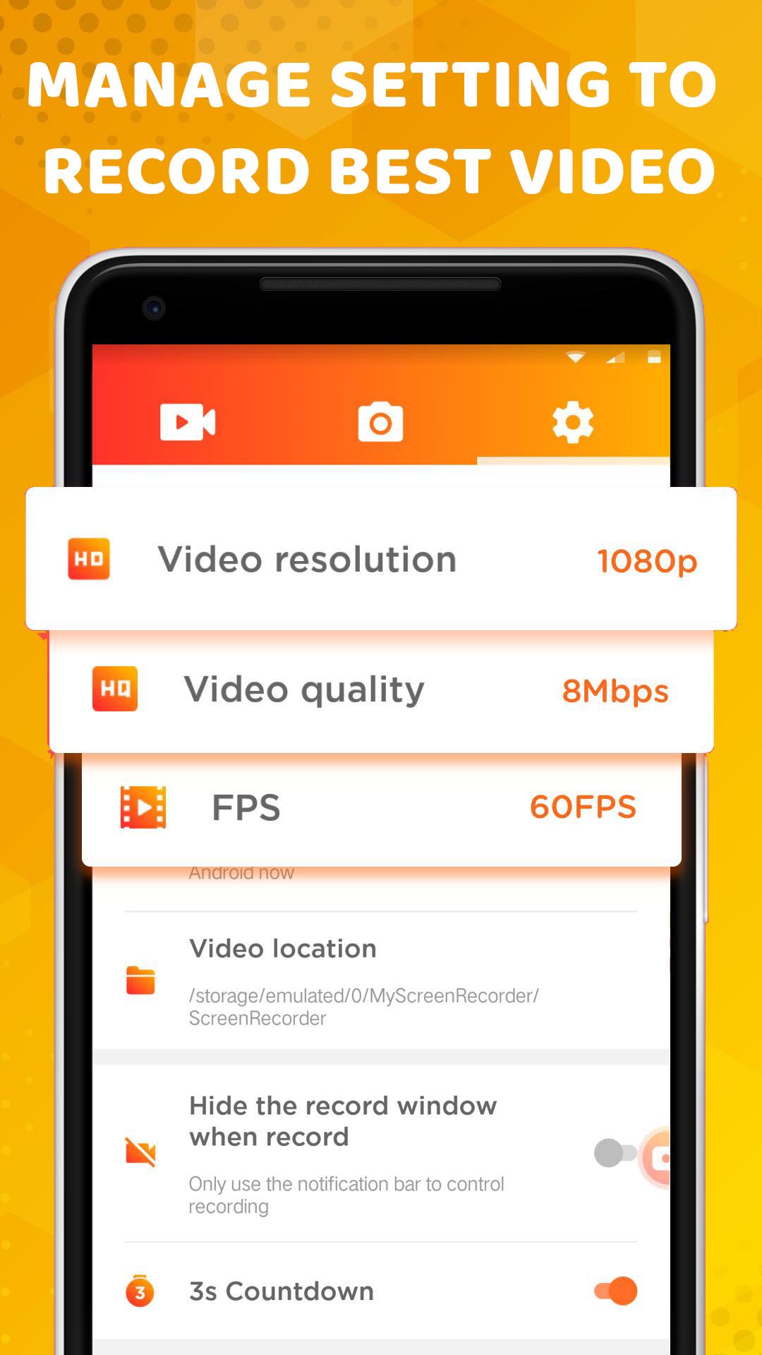 Screen Recorder : HD Resolution Pro APK for Android Download