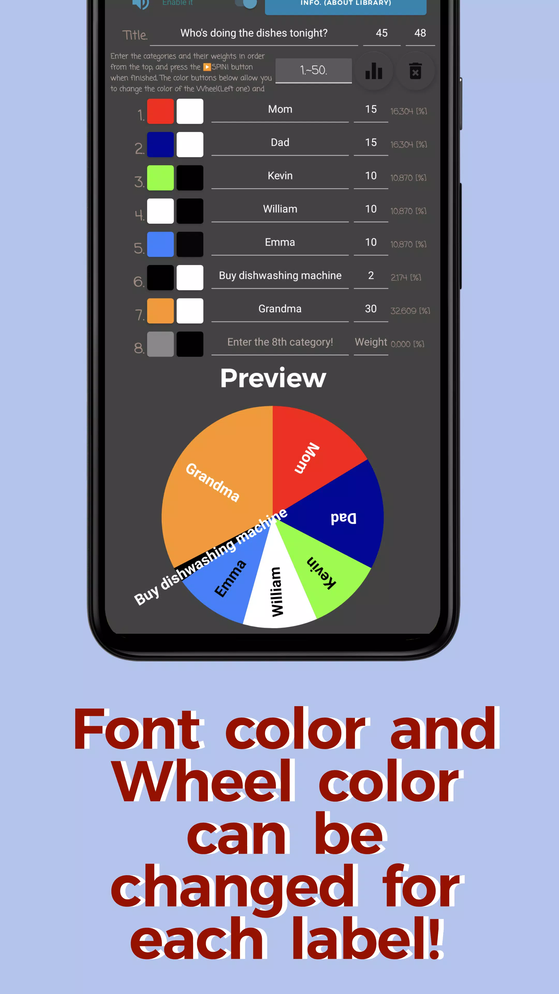 Unfair Spinner Template