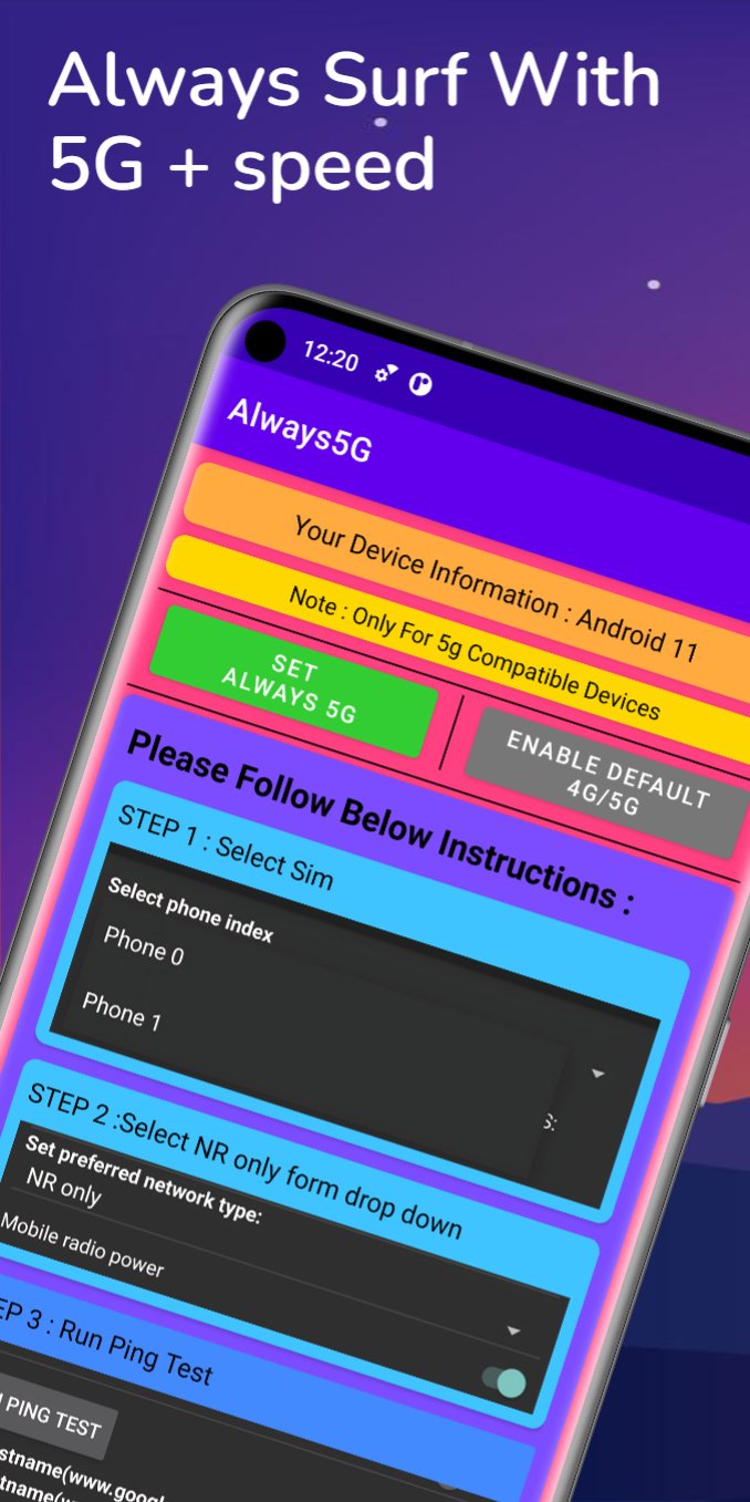 5G Network : Force 5G Mode APK for Android Download