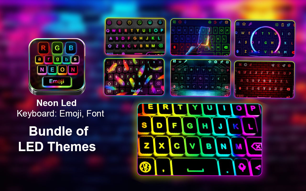 Скачать Neon Led Keyboard: BrightKey APK для Android