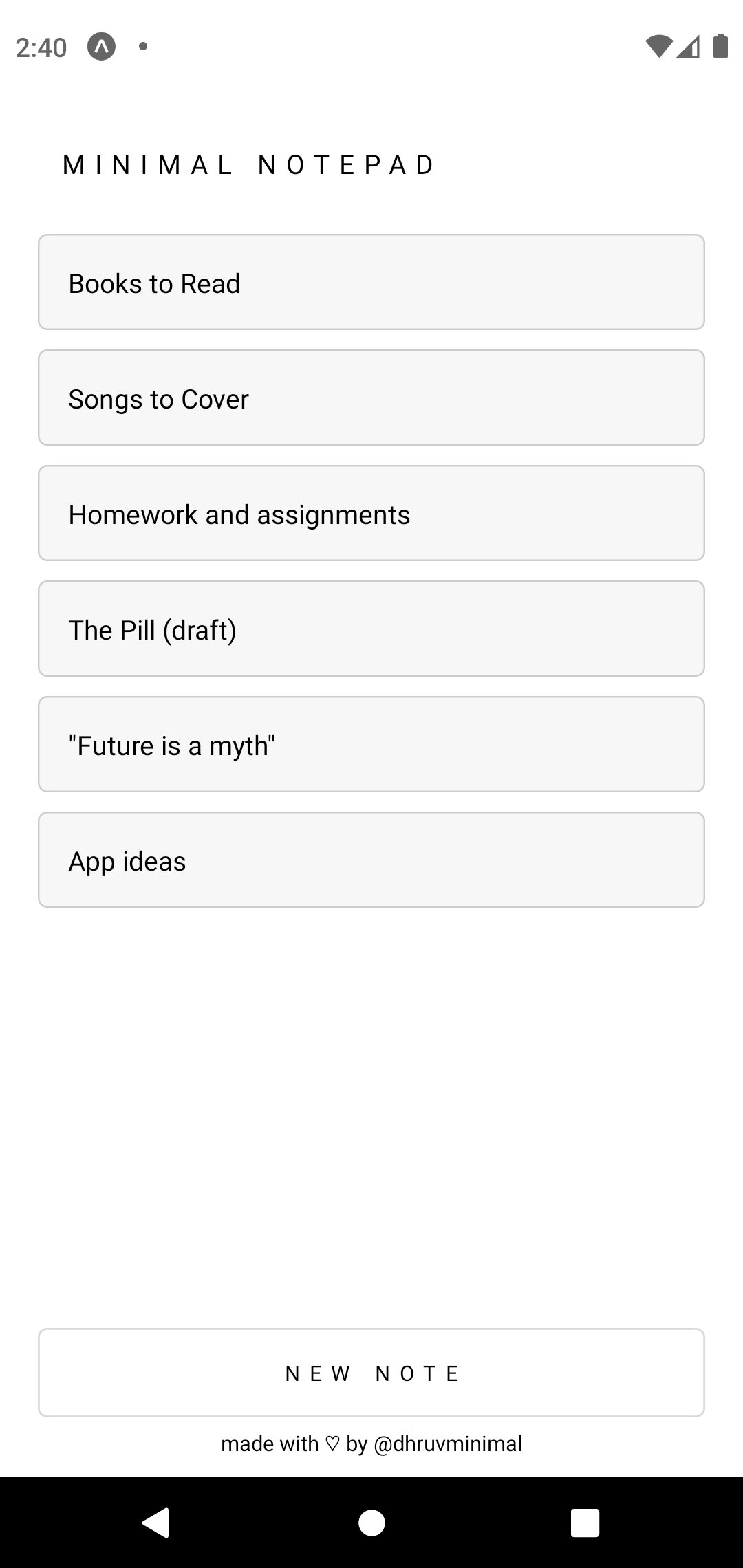 Minimal Notepad APK for Android Download