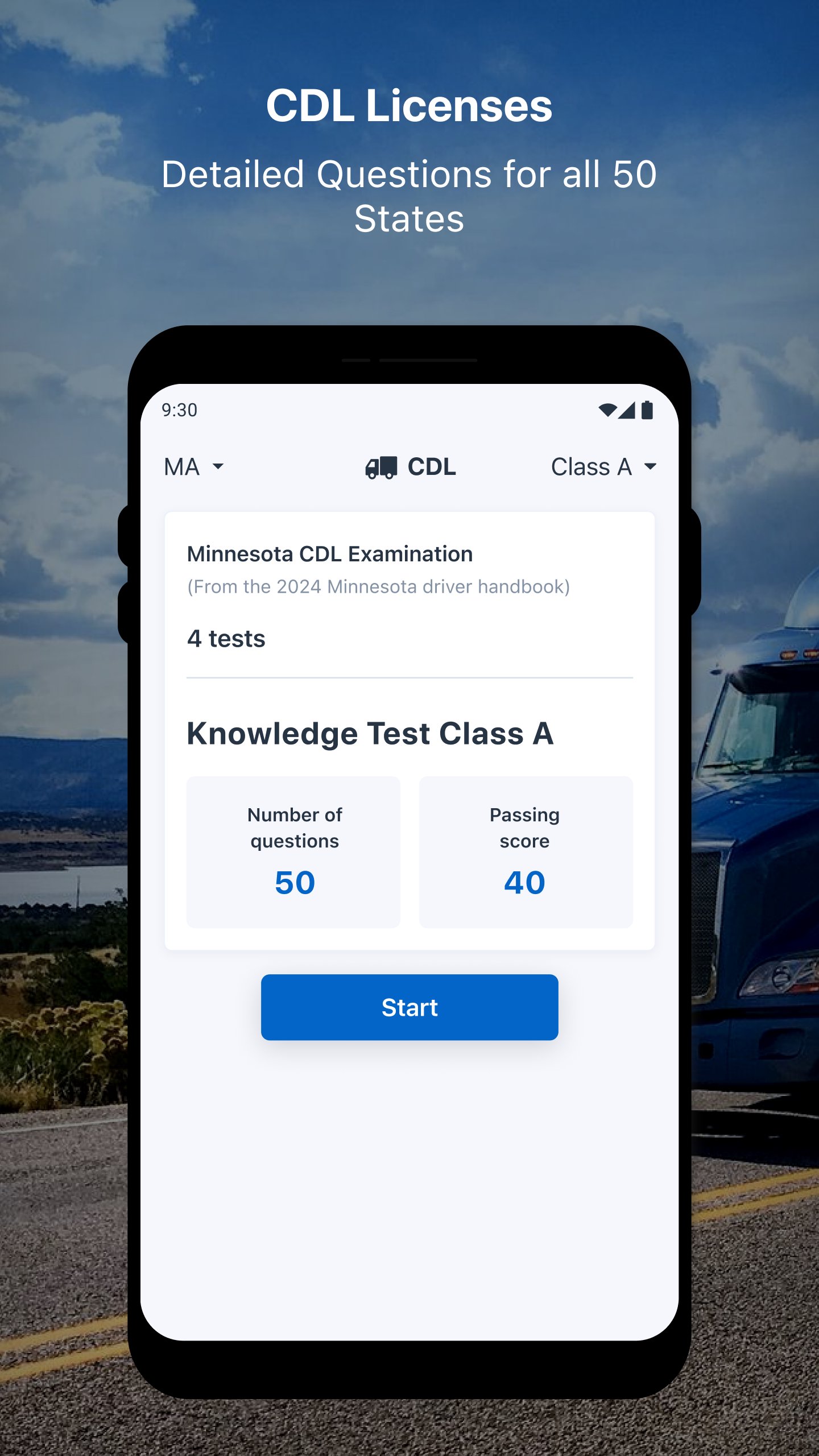 CDL Practice Written Test APK für Android herunterladen