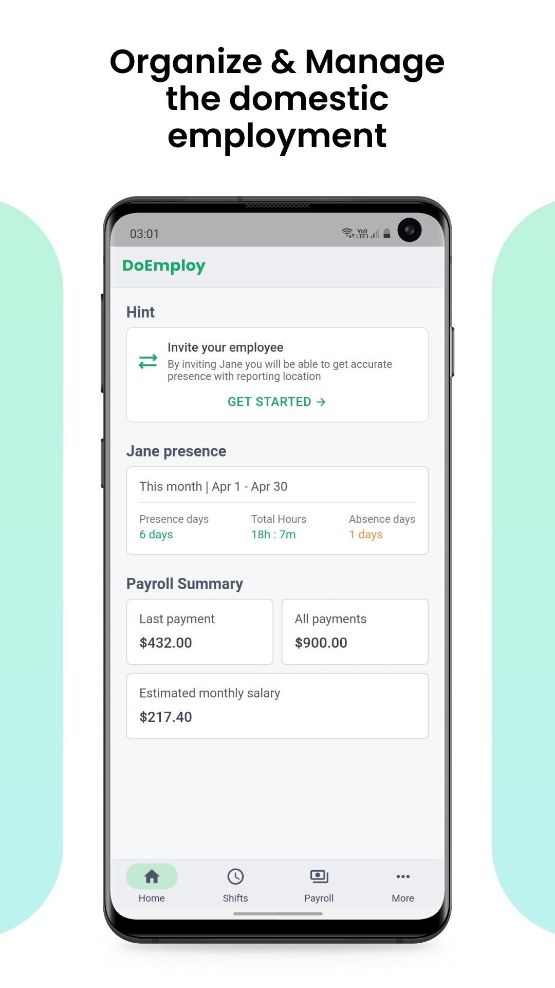 DoEmploy: Domestic Payroll APK للاندرويد تنزيل
