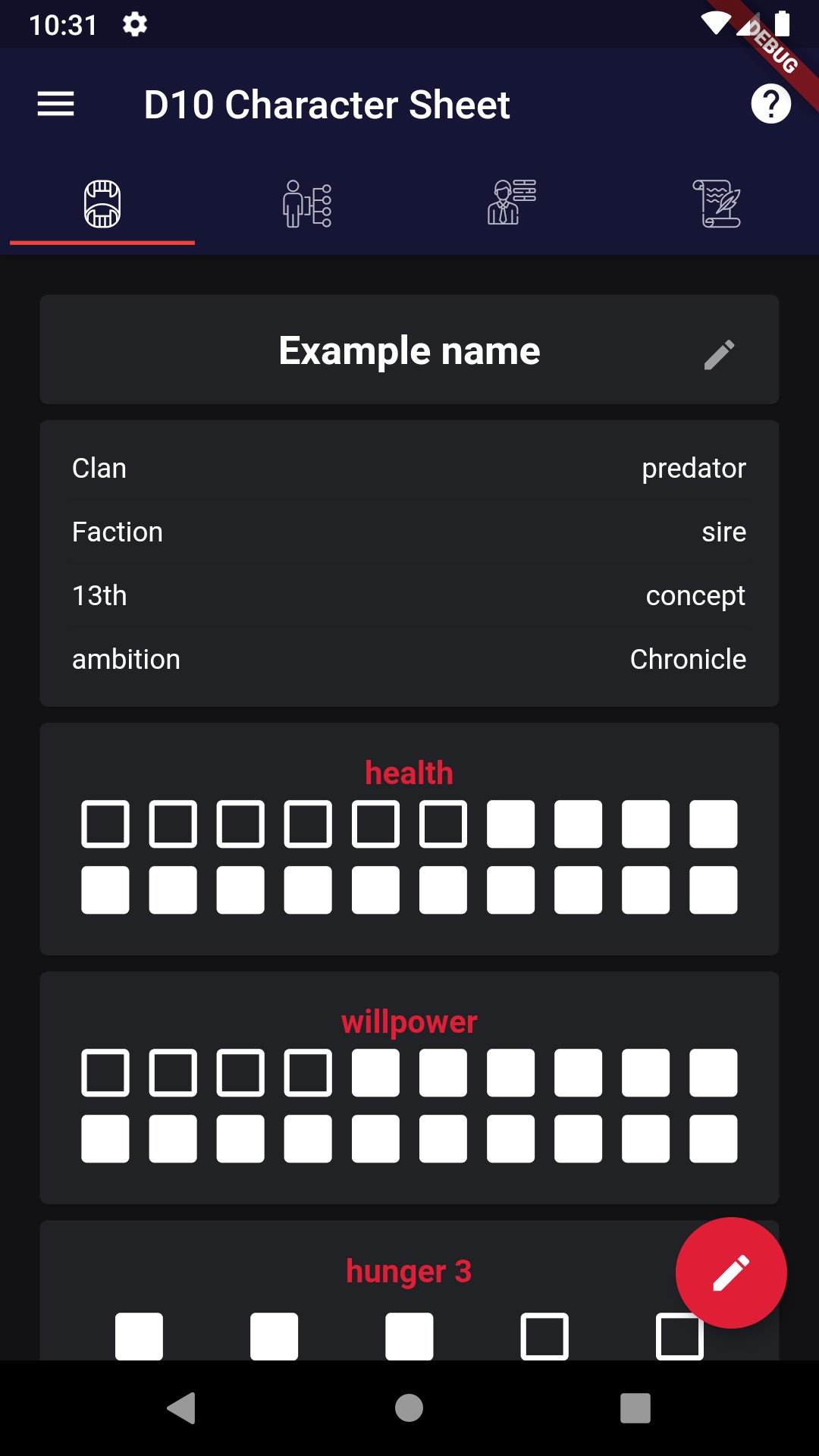 D10 Character Sheet APK for Android Download