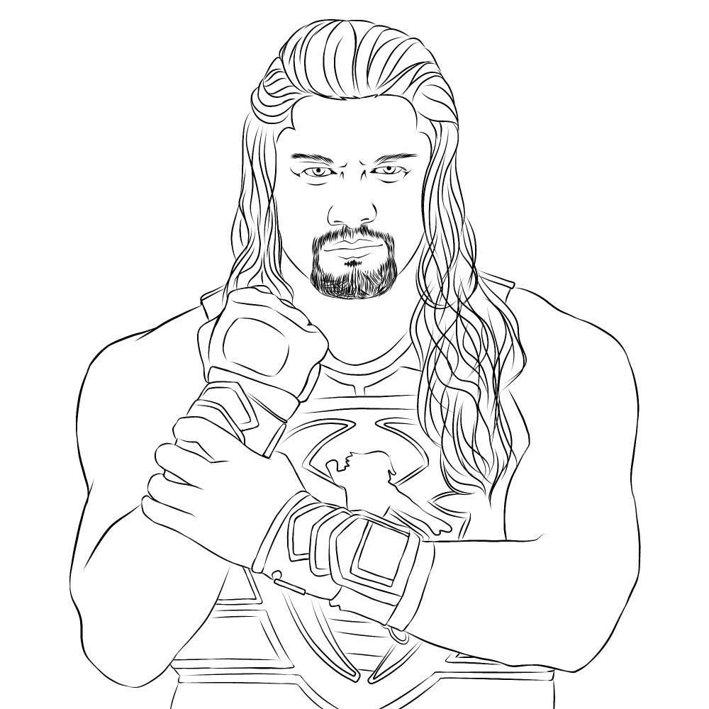 How To Draw Roman Reigns Step By Step How To Draw Roman Reigns Step By Step