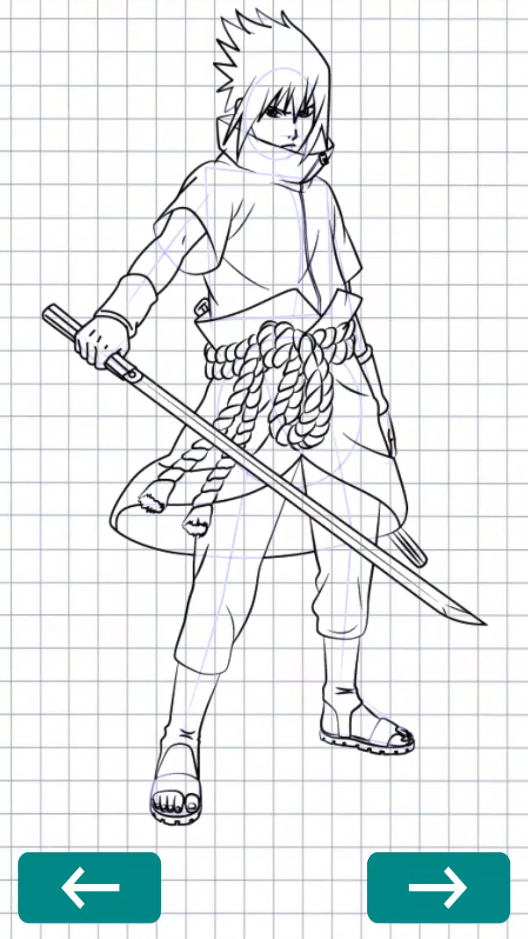 How To Draw Sasuke Full Body Step By Step
