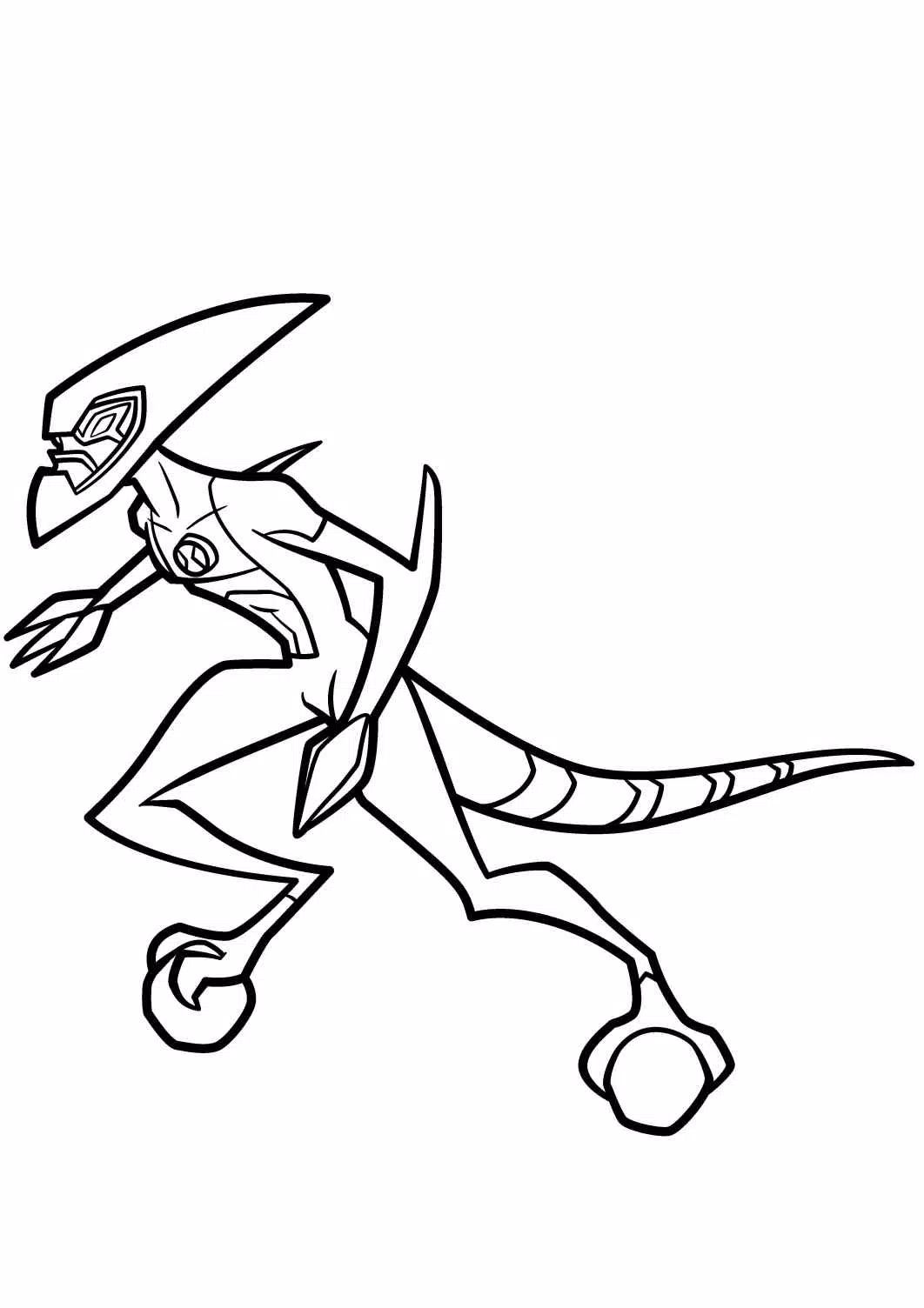 Ben 10 Xlr8 Coloring Pages