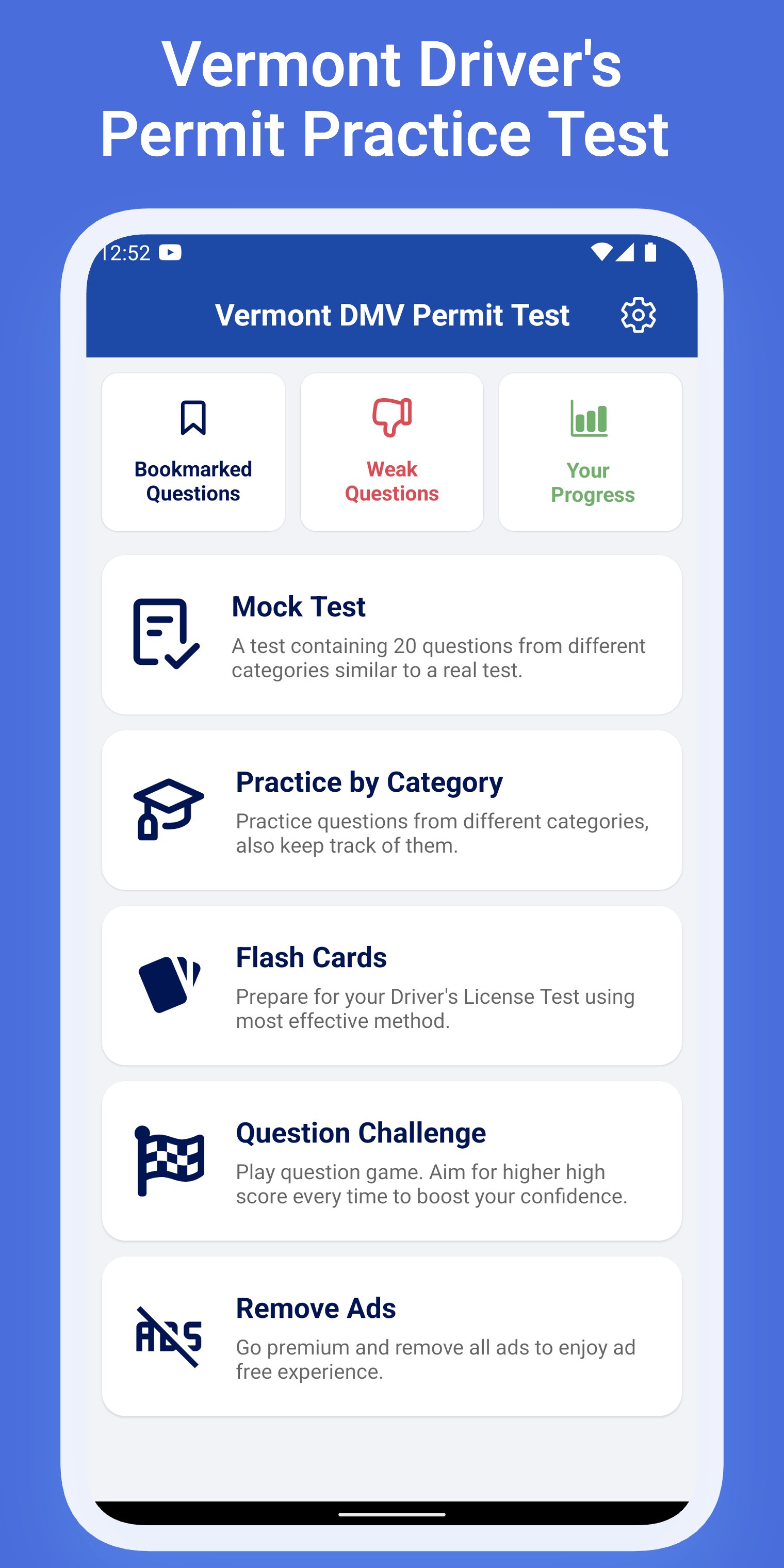 Vermont Permit Test Practice APK for Android Download